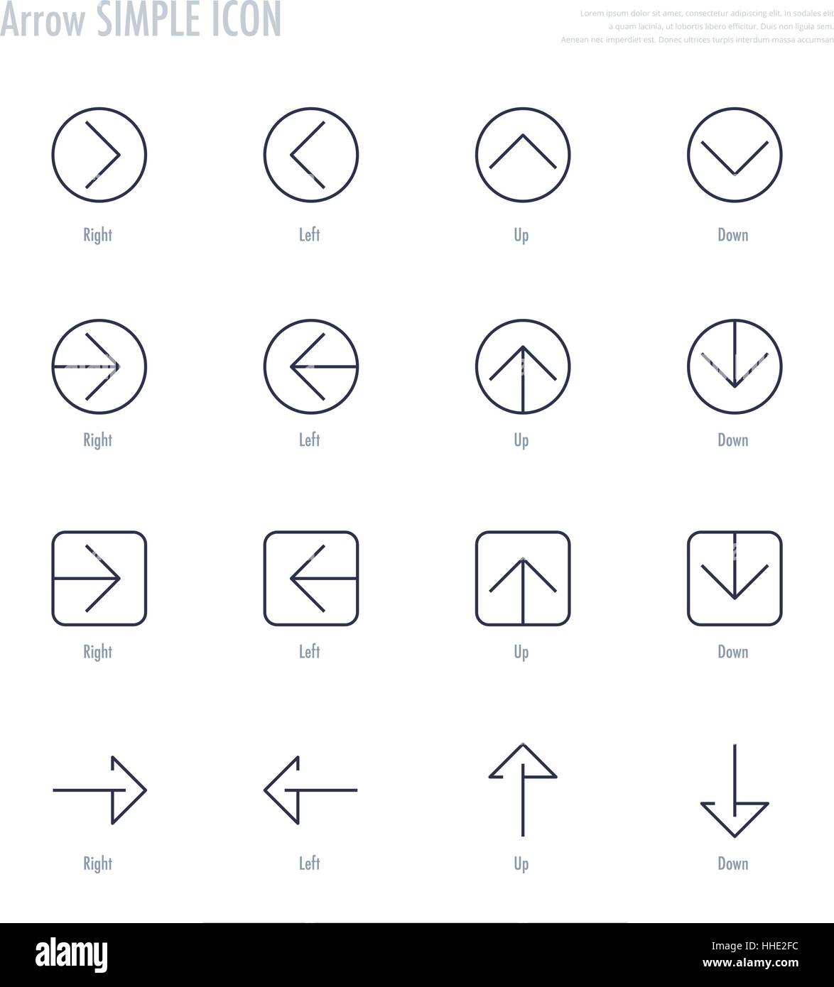 Single Arrow Icons