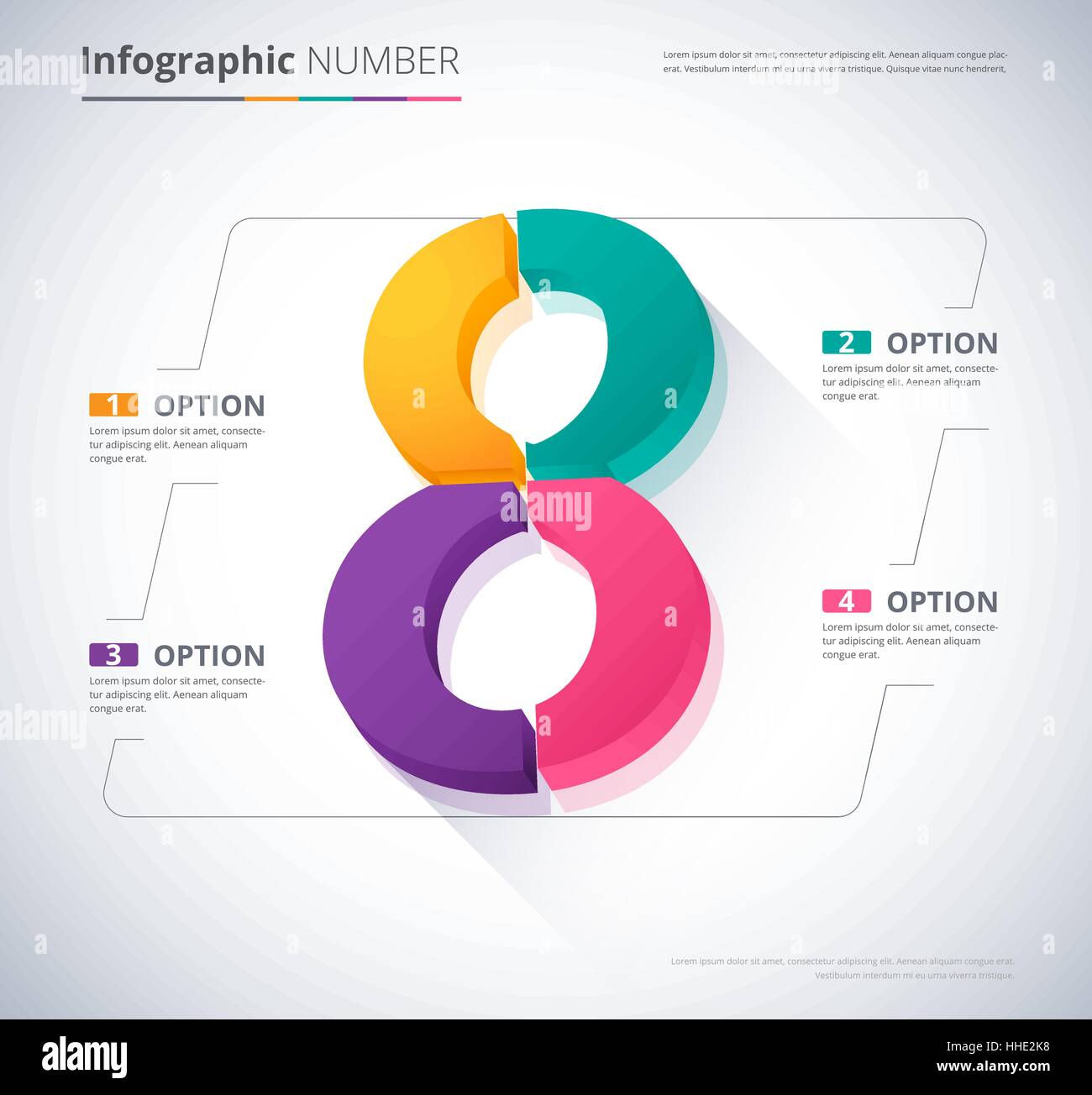 Number 8 icon vector vectors hi-res stock photography and images - Alamy