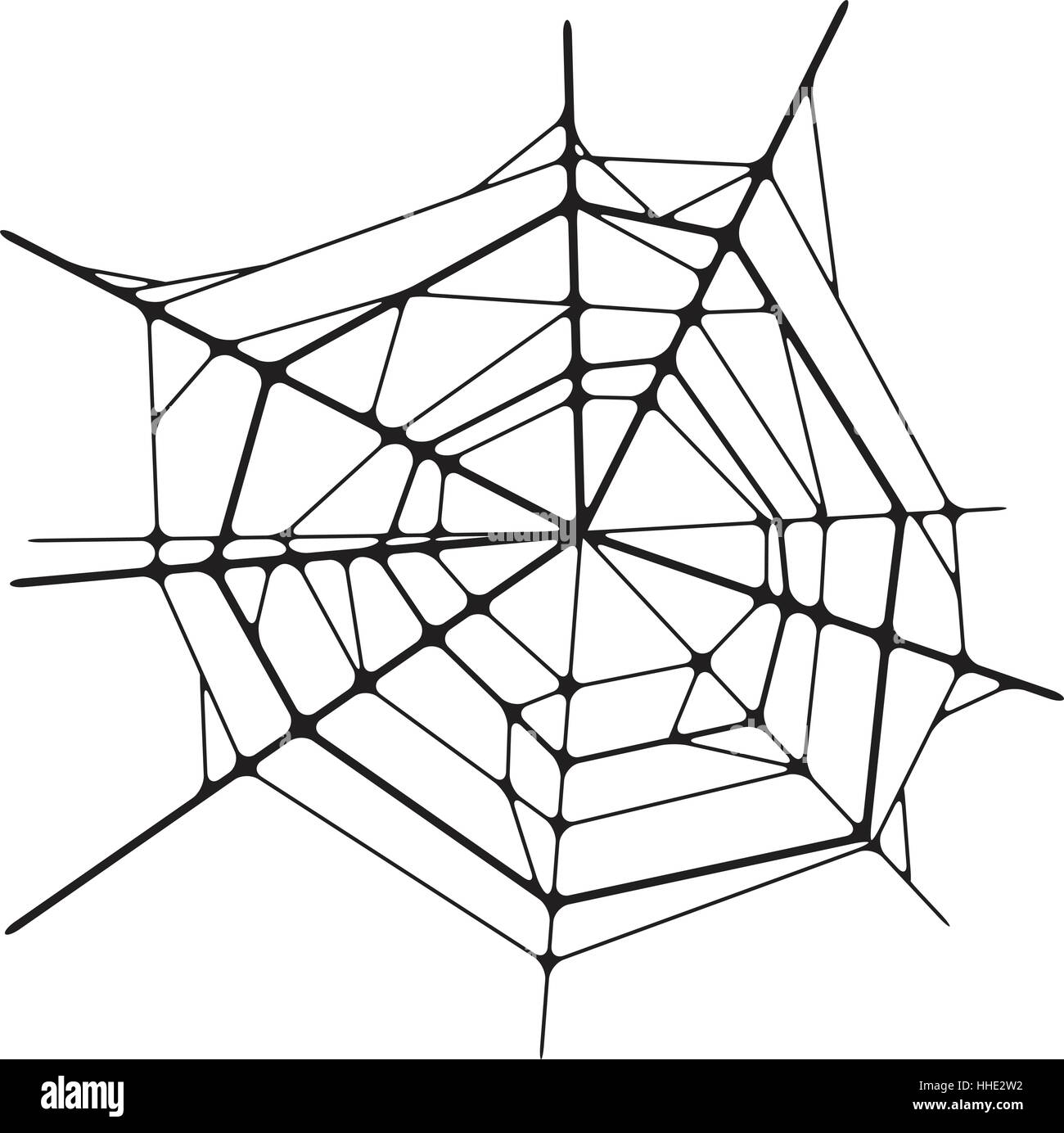 Isolated Spiders Web Black and White Stock Photos & Images - Alamy