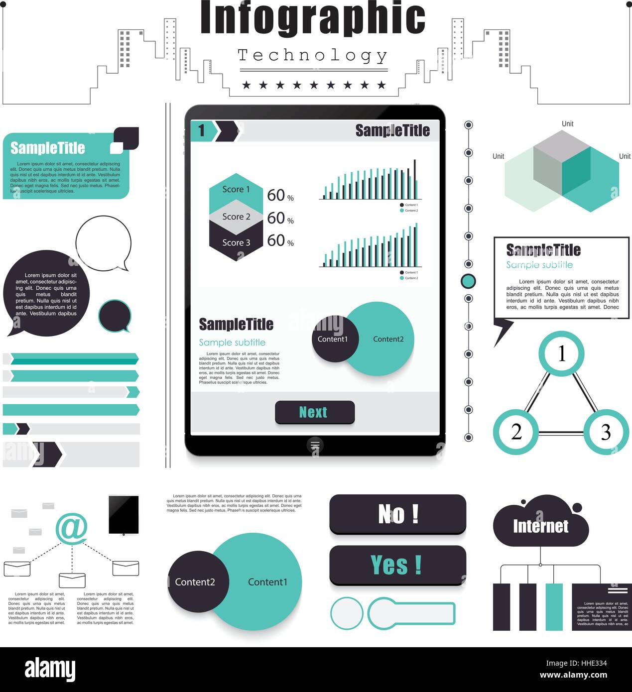 Infographic chart infochart laptop hi-res stock photography and images ...