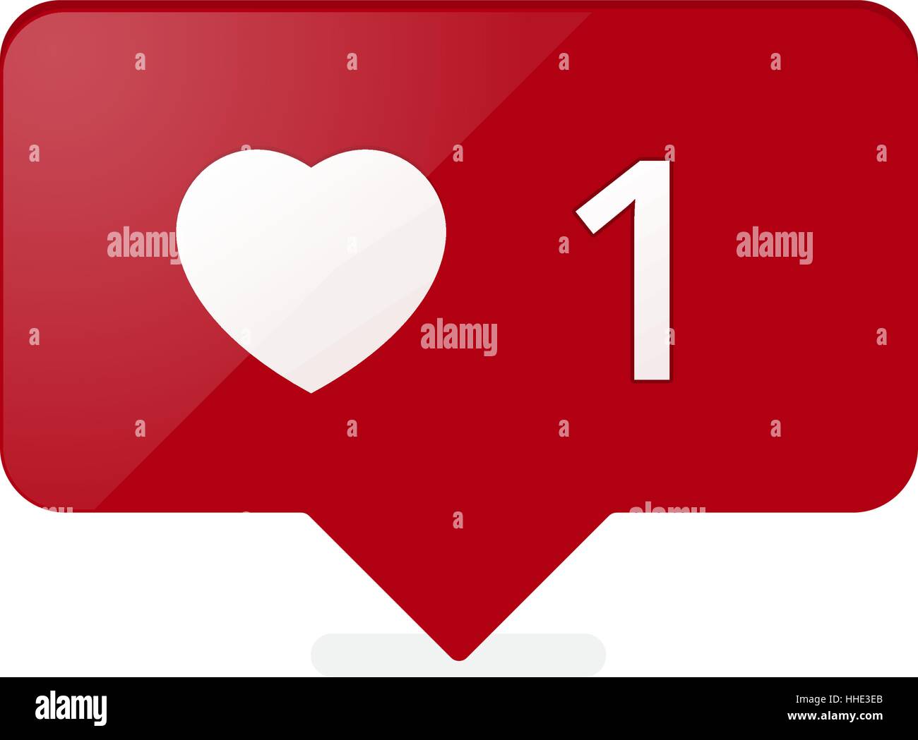 Instagram like icon hi-res stock photography and images - Alamy