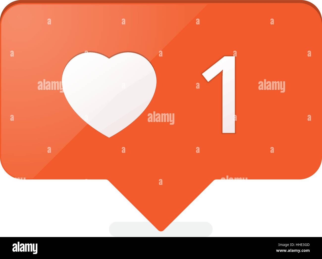 Instagram like counter hi-res stock photography and images - Alamy