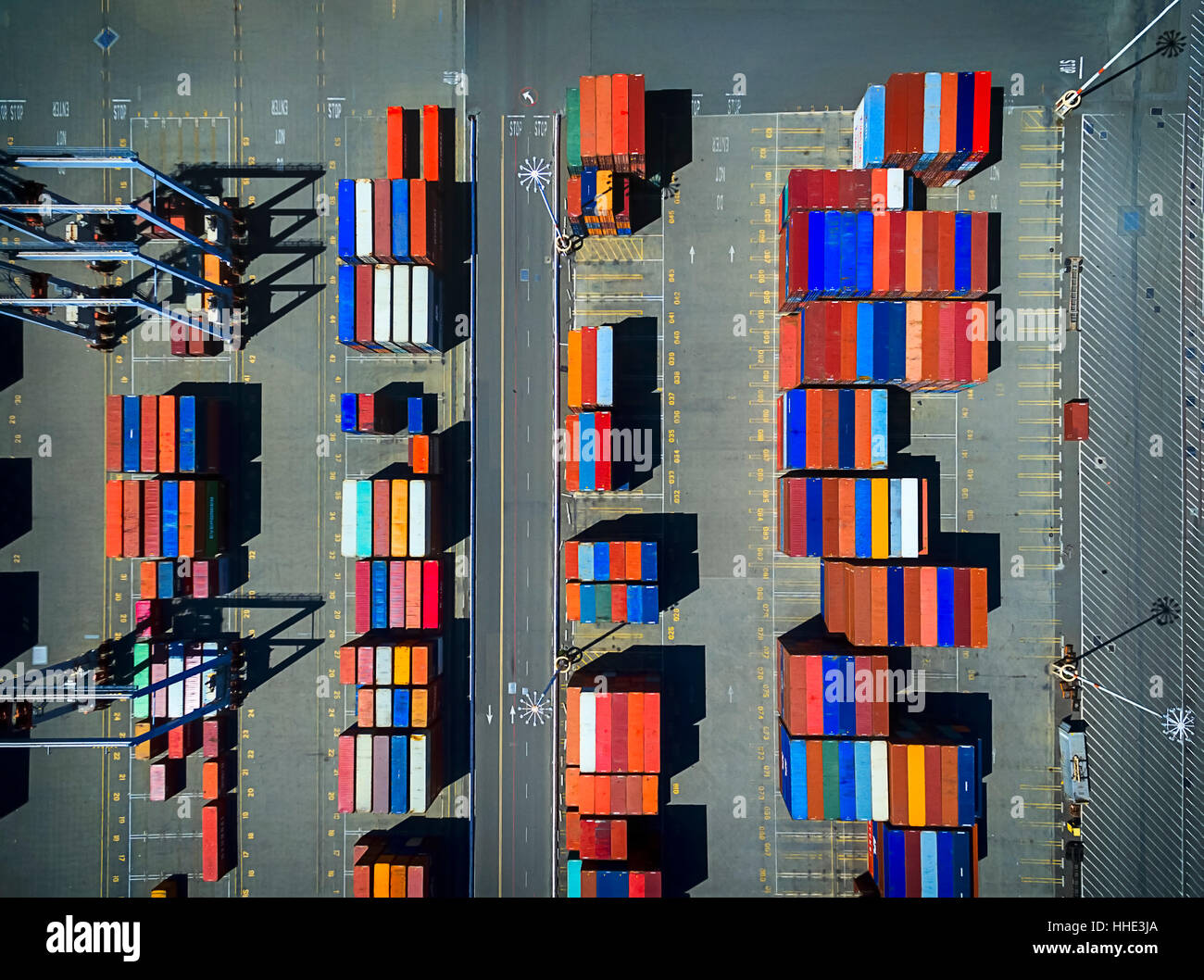 Container park hi-res stock photography and images - Alamy