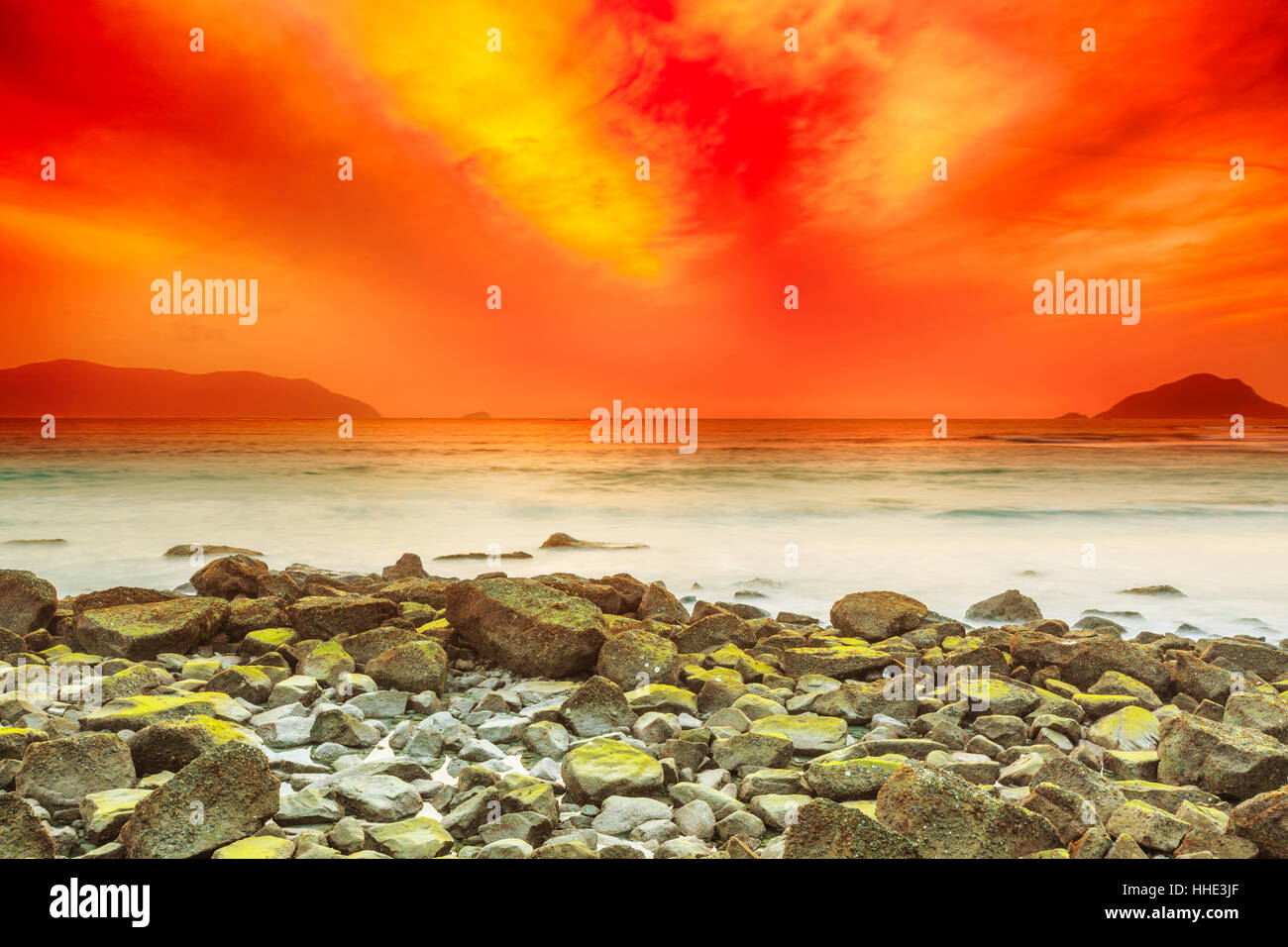 blue, sunset, sunrise, dusk, firmament, sky, salt water, sea, ocean ...