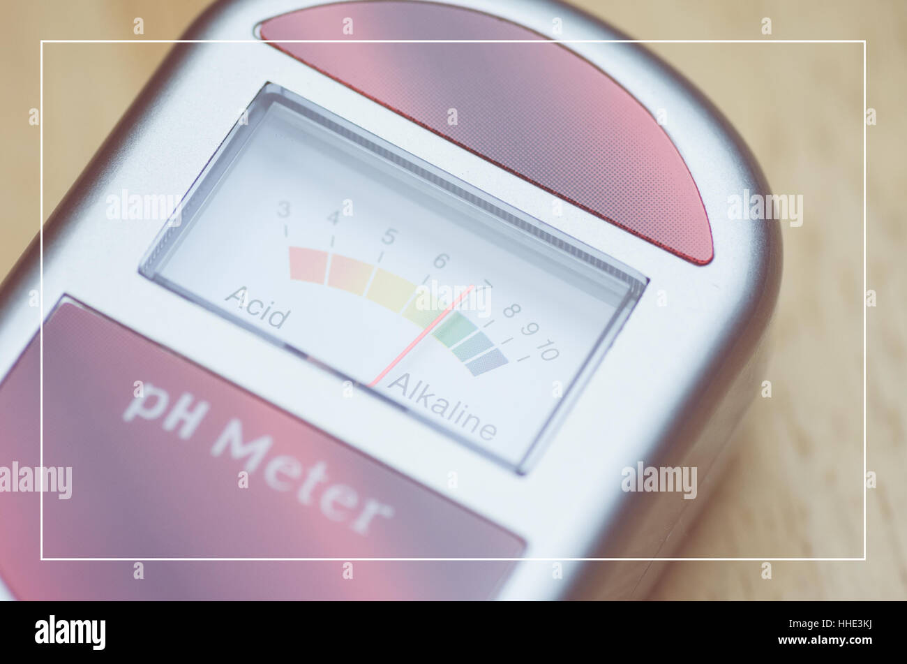 analog soil ph testing tool close up - gardening tools Stock Photo - Alamy
