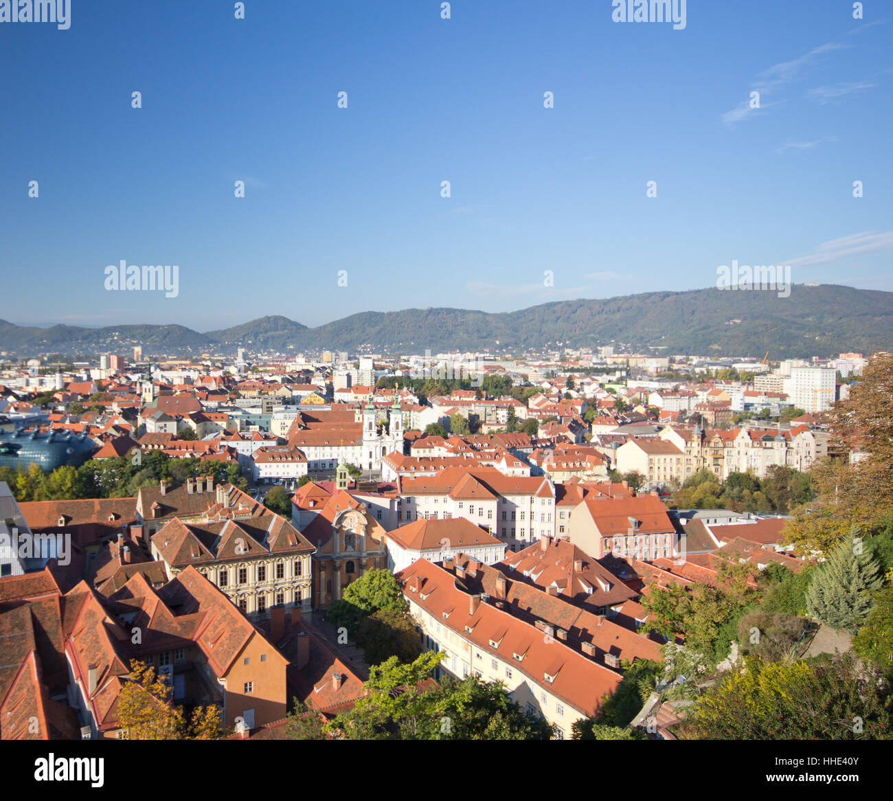 city, town, austrians, old town, europe, styria, house, building, tower ...