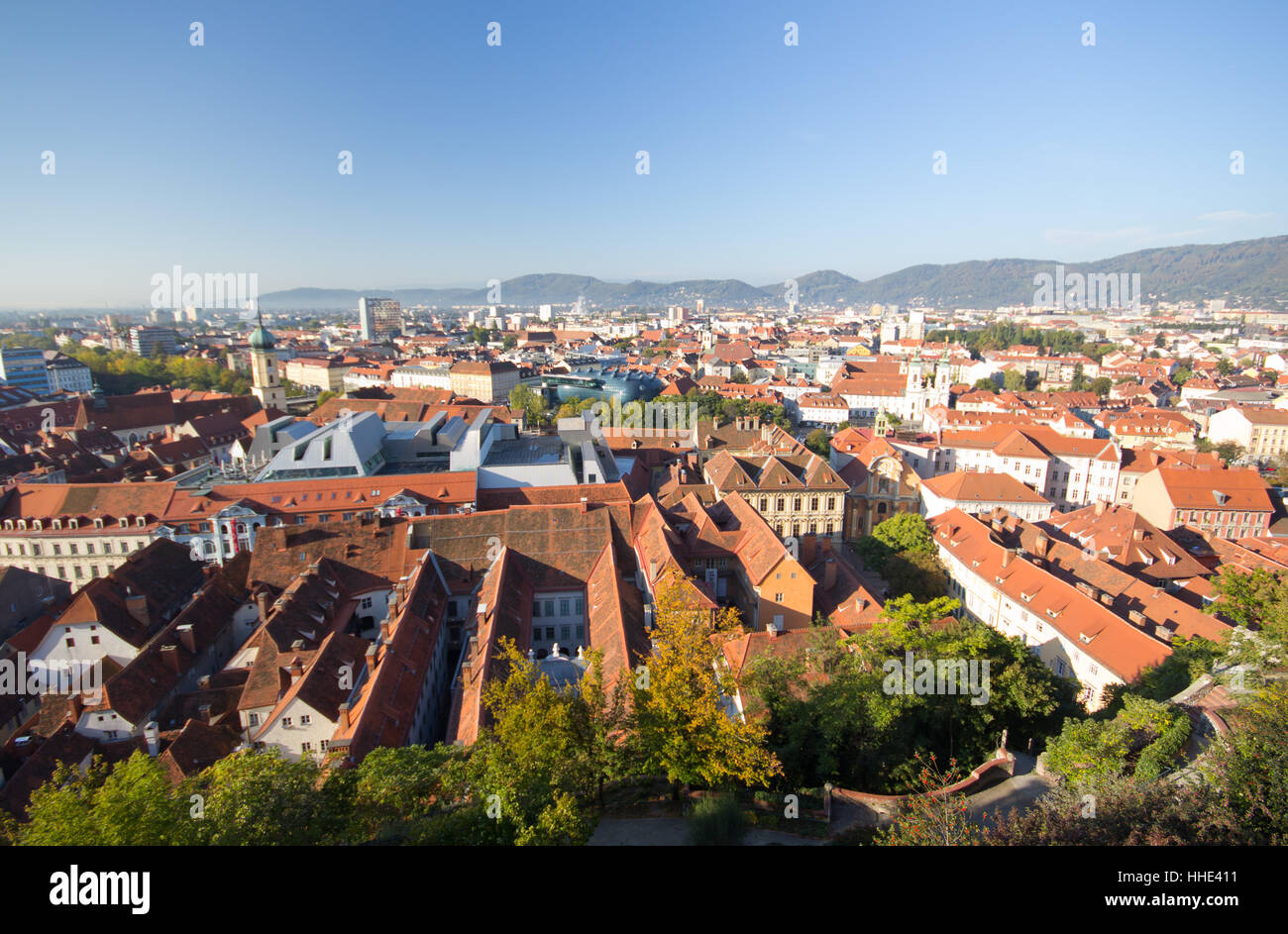 city, town, austrians, old town, europe, styria, house, building, tower ...