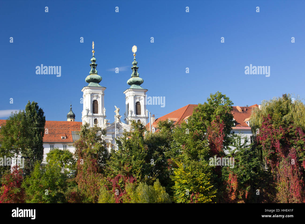 city, town, austrians, old town, europe, styria, house, building, tower ...