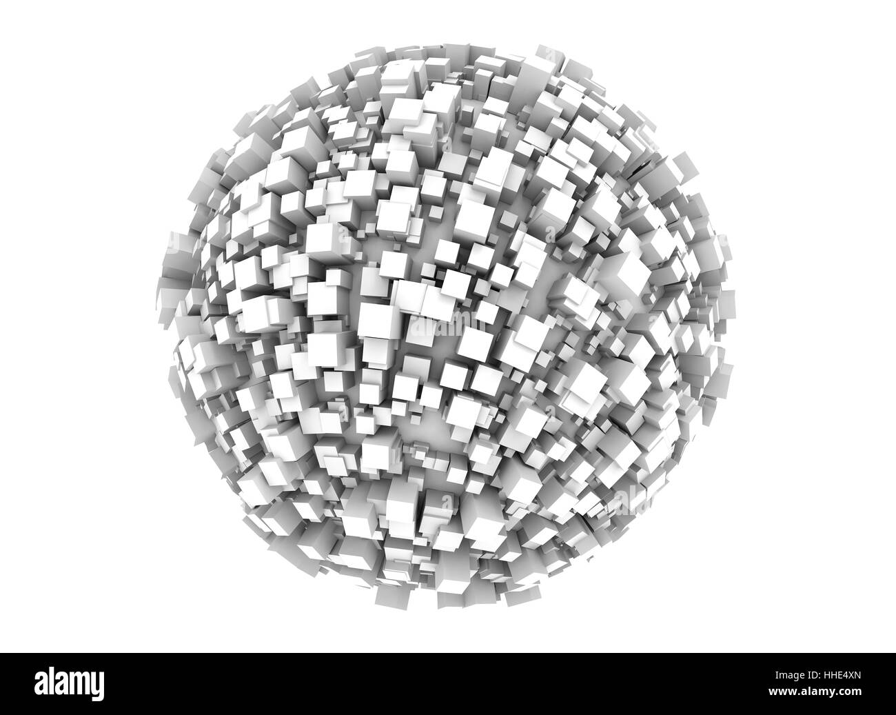 modern, modernity, square, rectangle, sphere, white, cubes, object ...