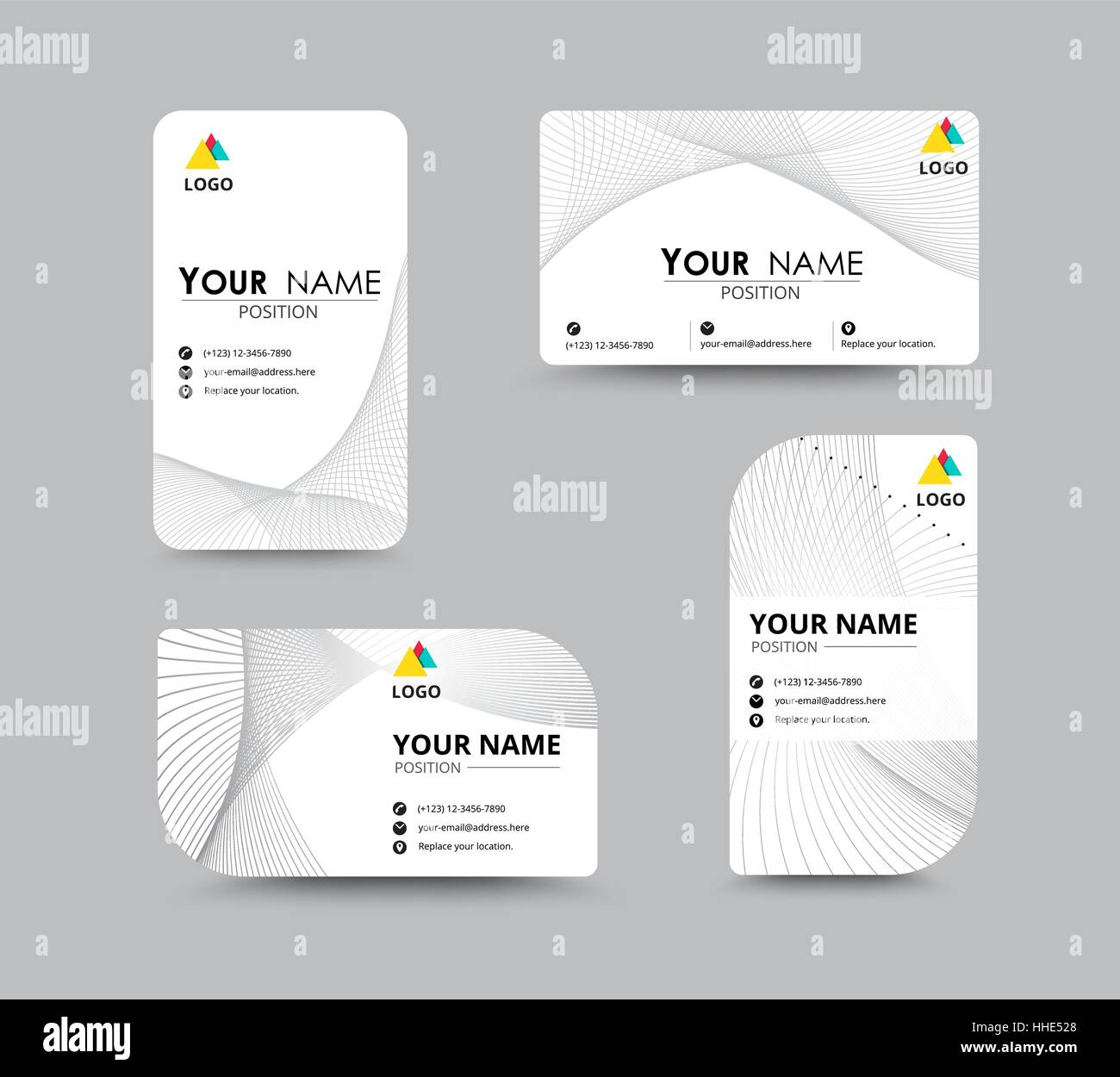 Business greeting card template design. introduce card include sample ...