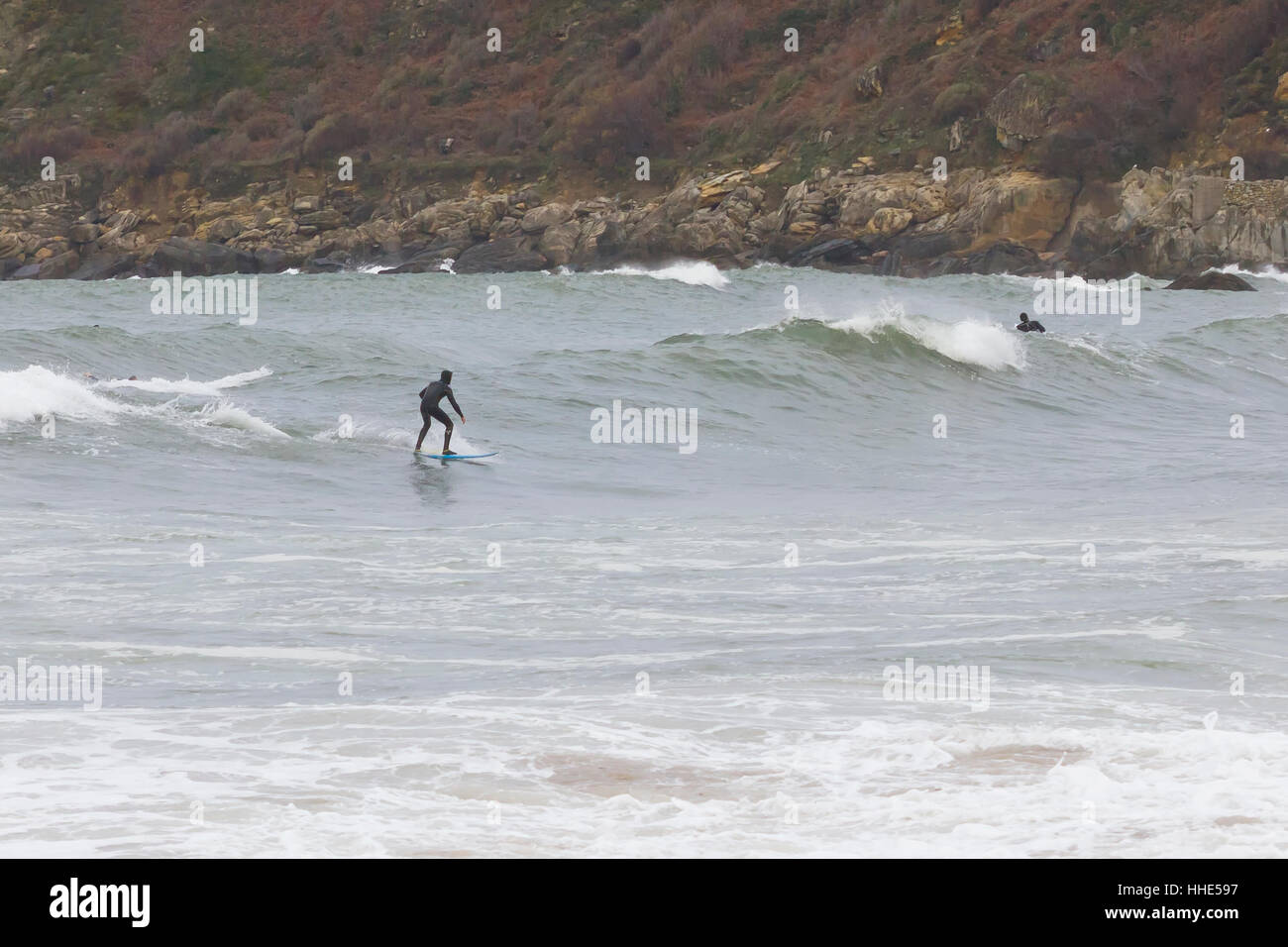 Surfer catching wave surf hi-res stock photography and images - Alamy
