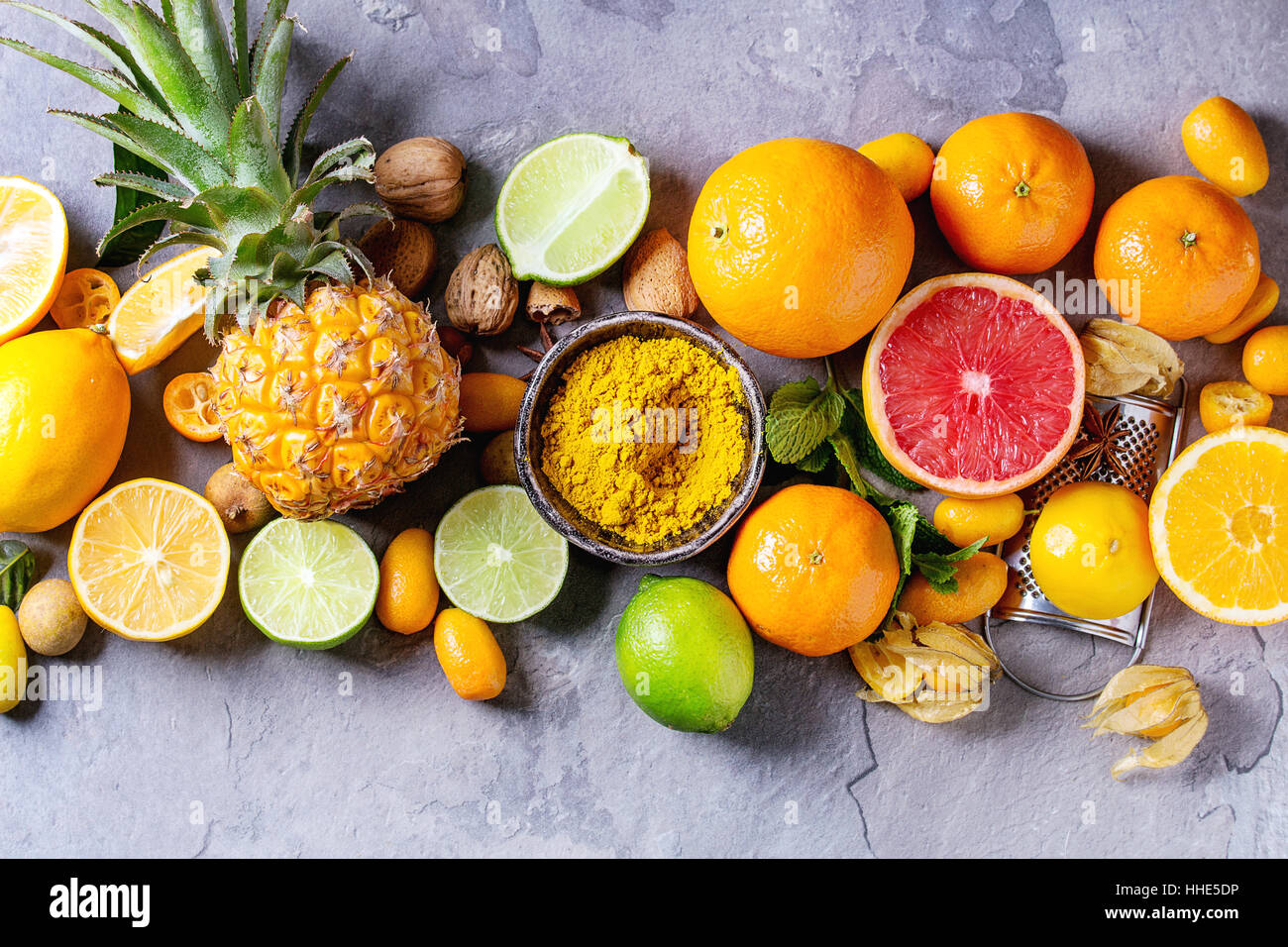 Variety of citrus fruits Stock Photo - Alamy