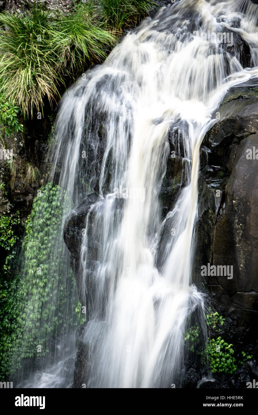Closeup on small waterfall Stock Photo - Alamy