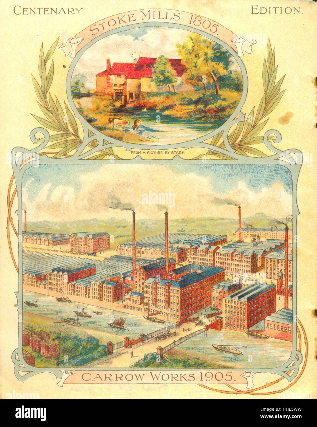 Chromolithographed advertisement showing J & J Colman's Carrow Works ...