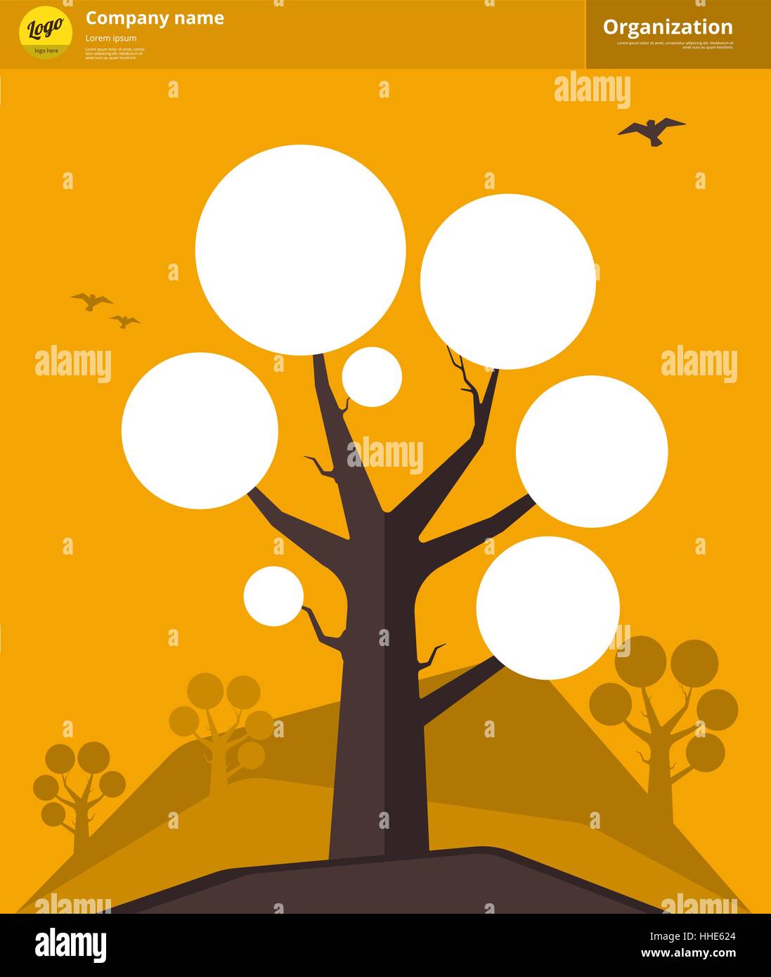 Organizational chart infographic business flowchart hi-res stock ...