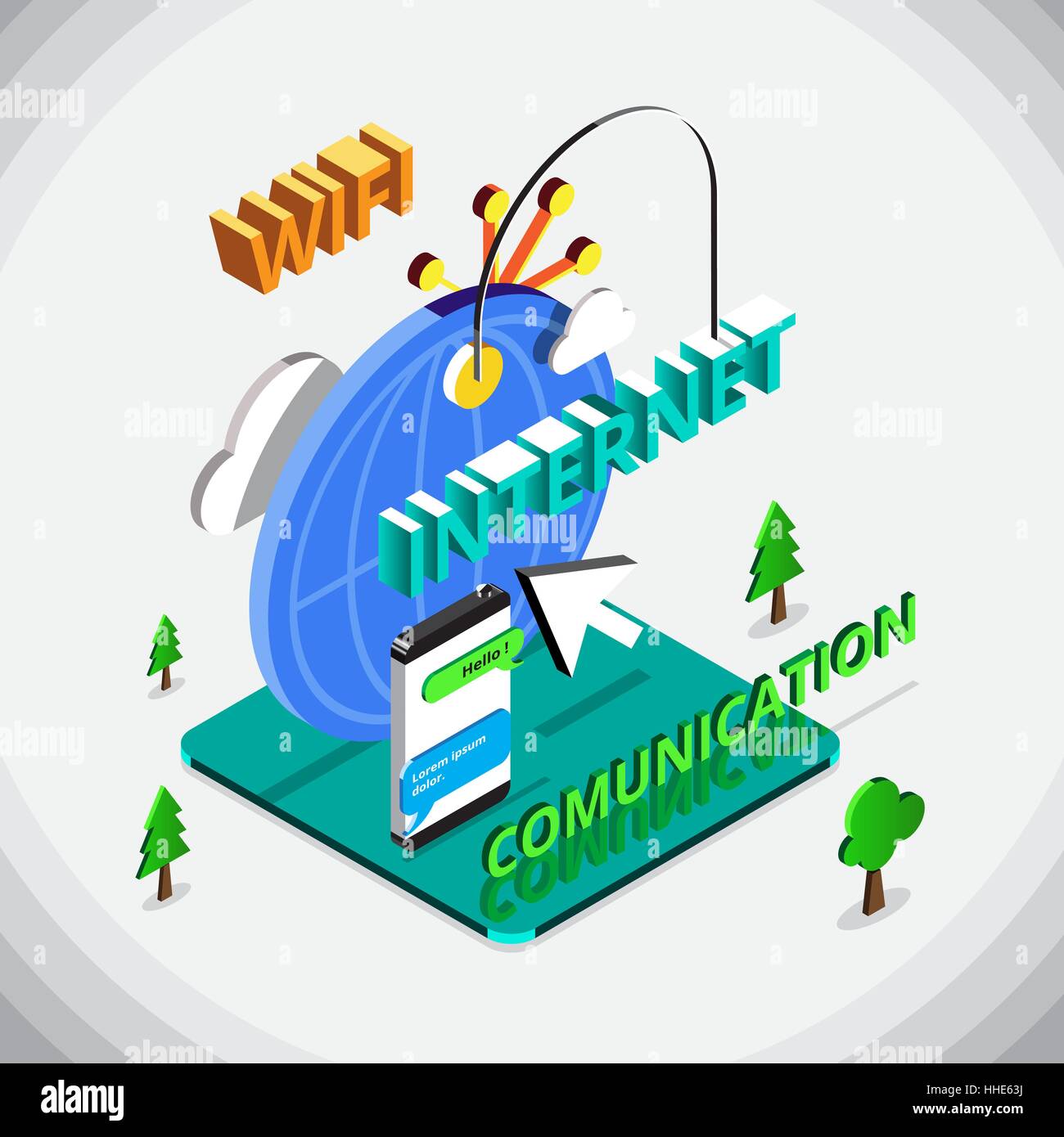 World wide connection Stock Vector Images - Alamy