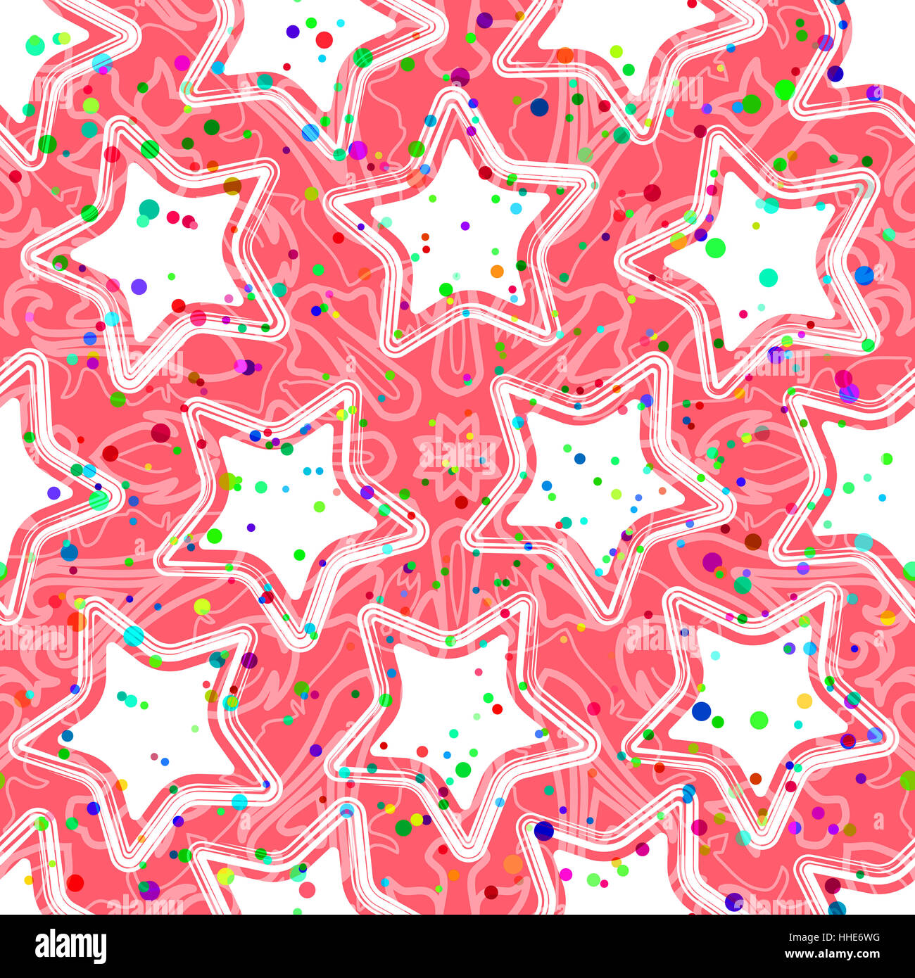 Seamless Pattern with Stars Stock Photo - Alamy