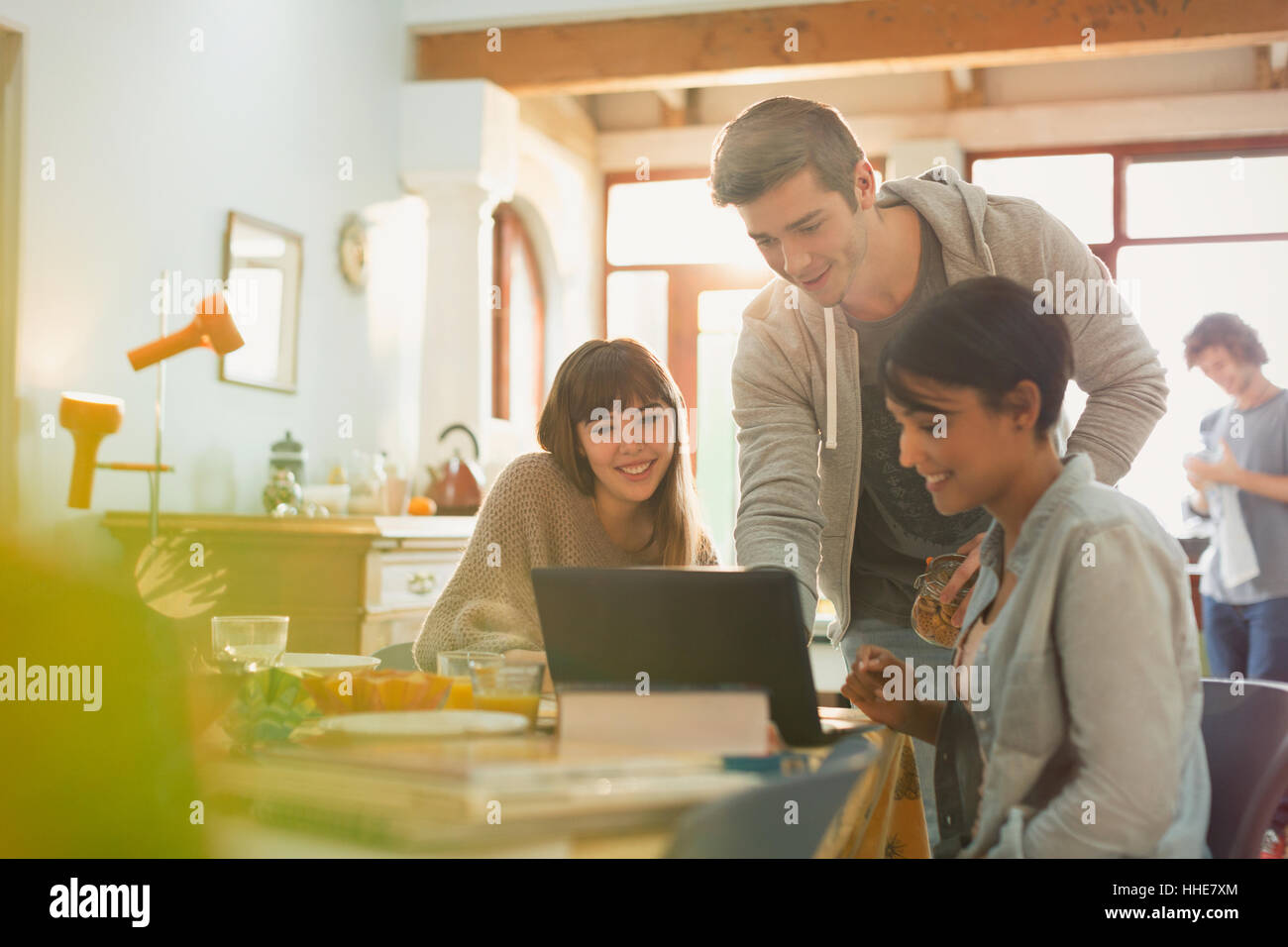 Study laptop student table hi-res stock photography and images - Alamy