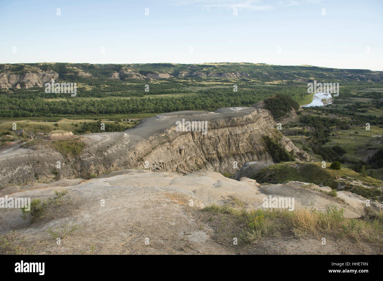 Oxbow Bend, Theodore Roosevelt National Park, North Dakota, USA Stock ...