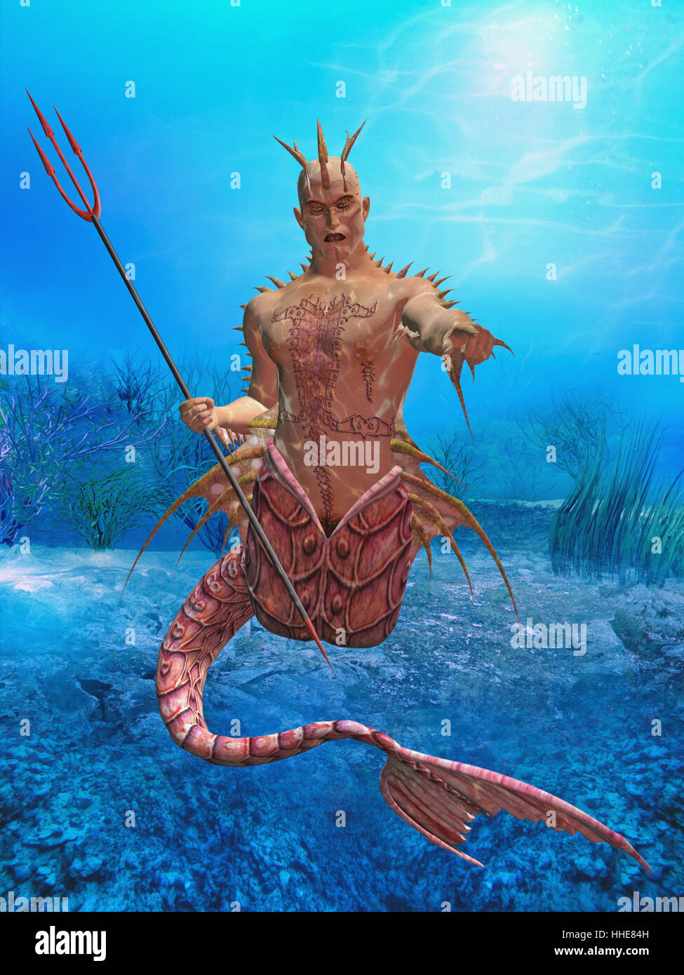 Neptune mermaid hi-res stock photography and images - Alamy