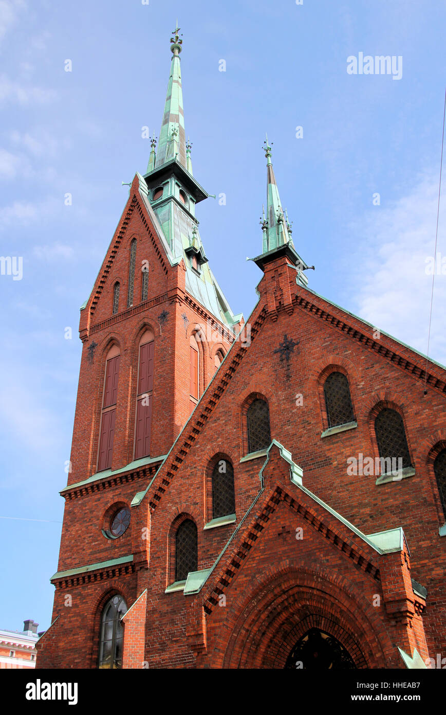 church, finland, helsinki, german, historical, church, europe, copper ...