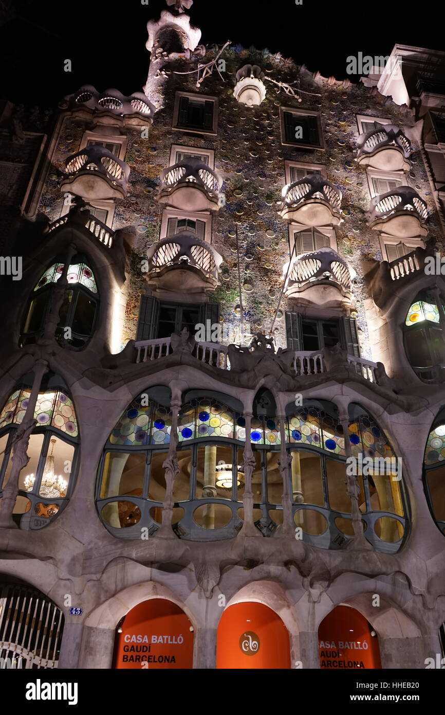 Casa Batlló building located in the centre of Barcelona, is one of ...