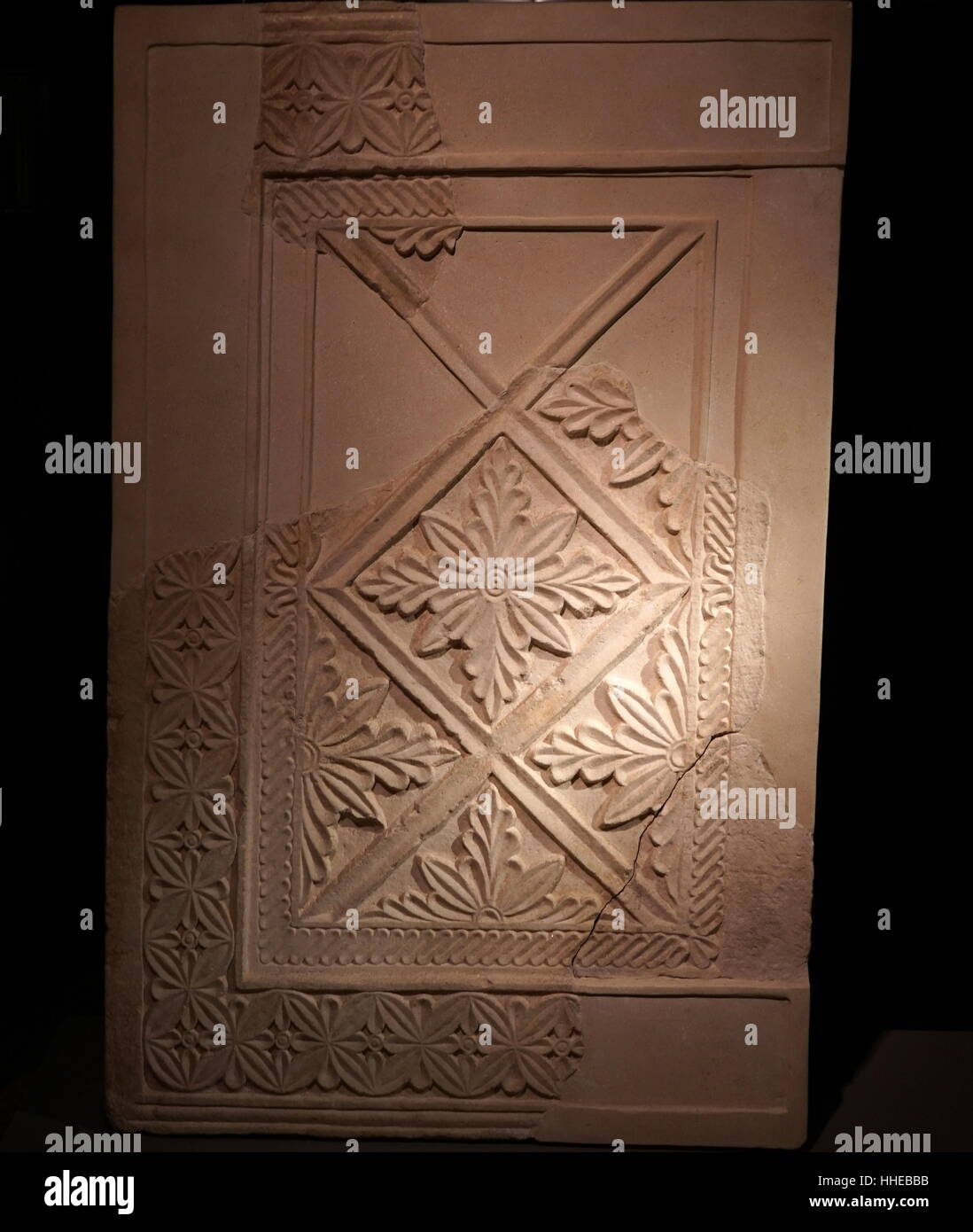 part of a Roman inner door panel from Paros, Greece. 6th - 7th Century ...