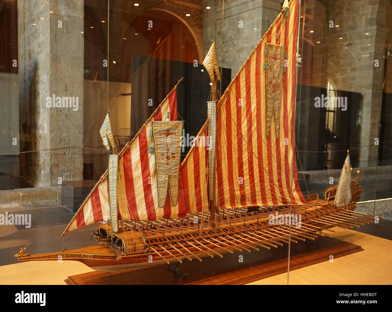 Replica of the Royal Flagship of Don John of Austria which led the ...
