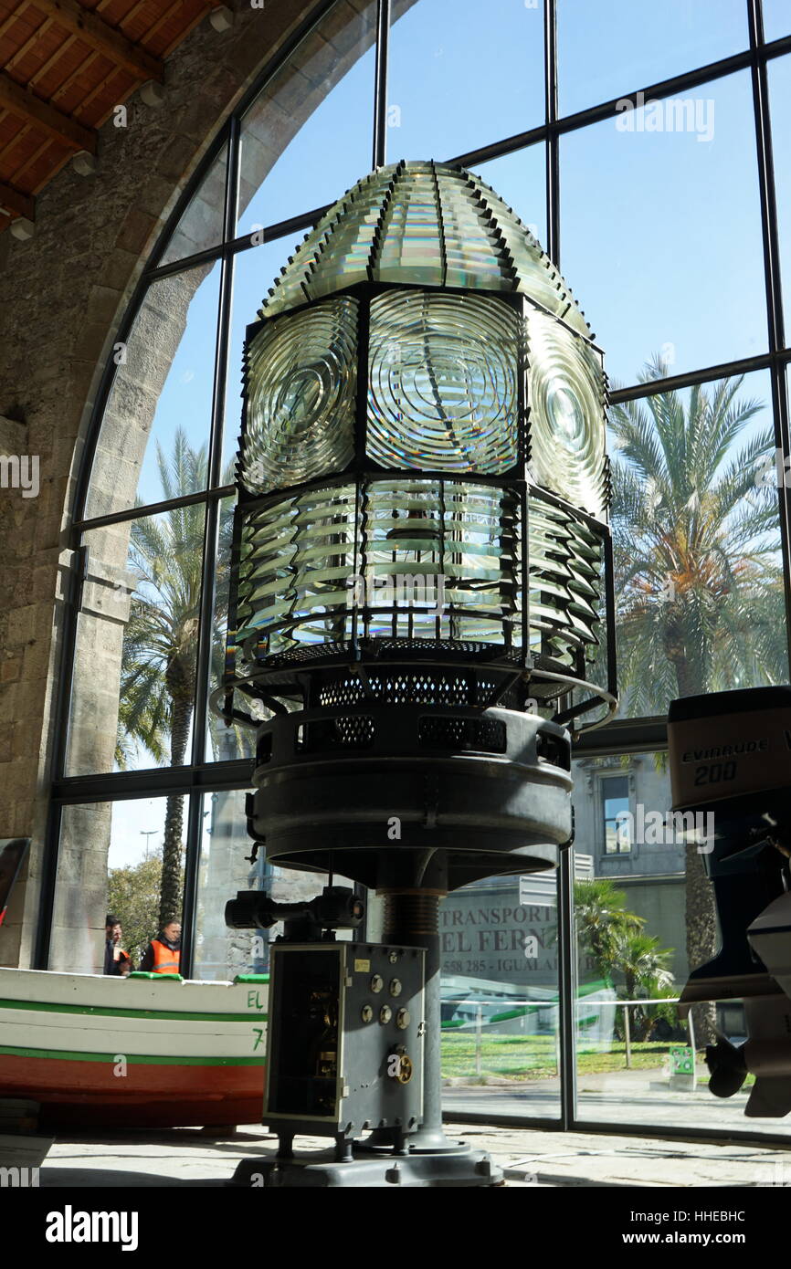 Revolving Mercury based, Lens and light, from the Sant Sebastia ...