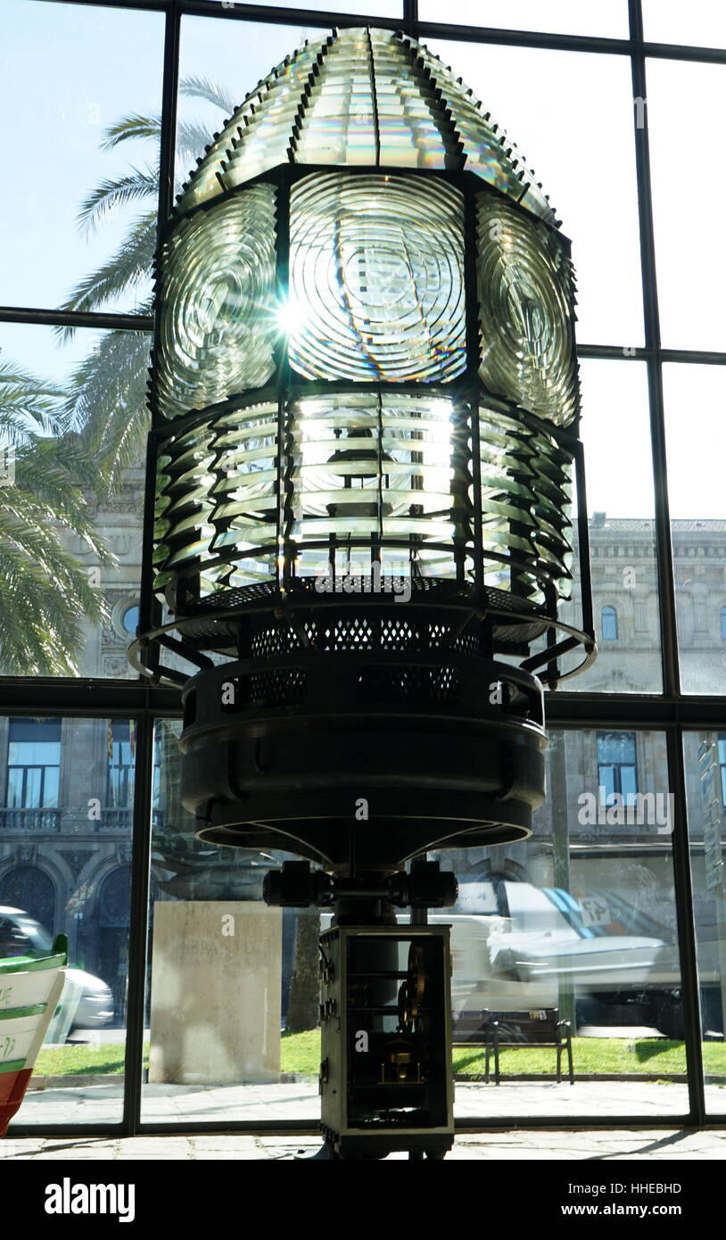 Revolving Mercury based, Lens and light, from the Sant Sebastia ...