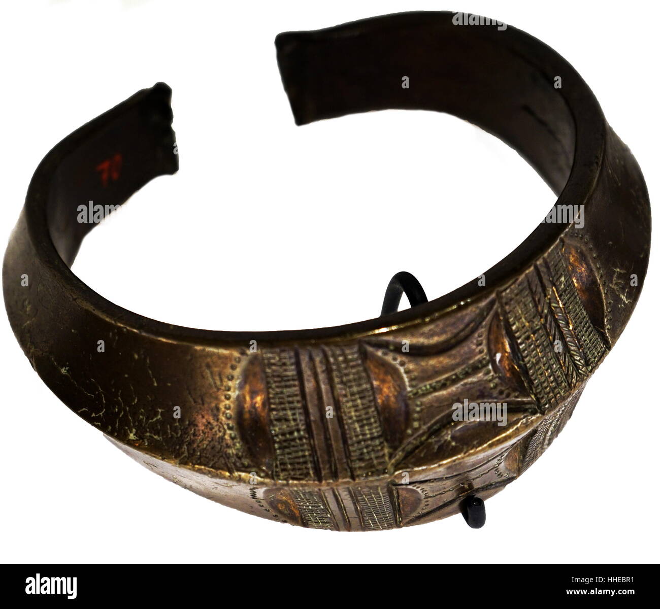 Bronze decorative bracelet; Fang tribe; Equatorial Guinea, West Africa ...