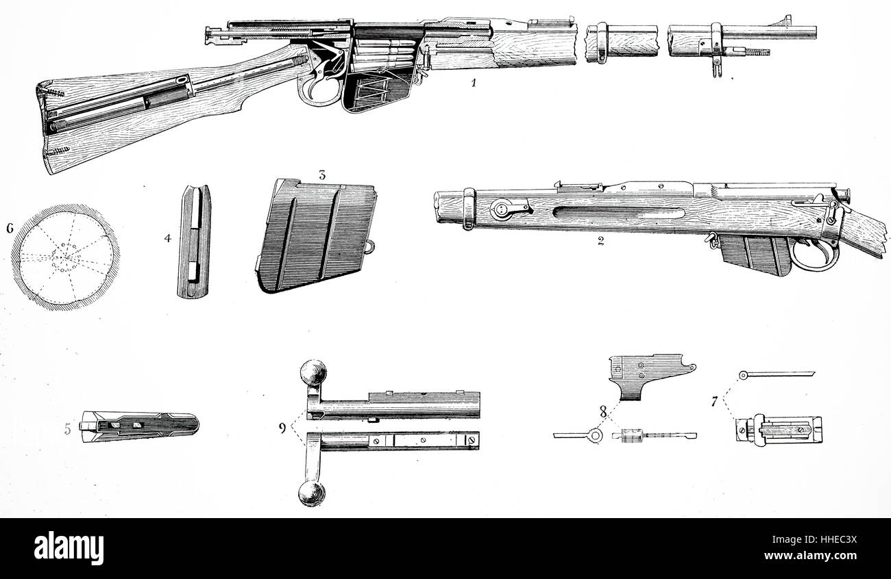 Lee-Metford rifle adopted by the British army, 1890 Stock Photo - Alamy