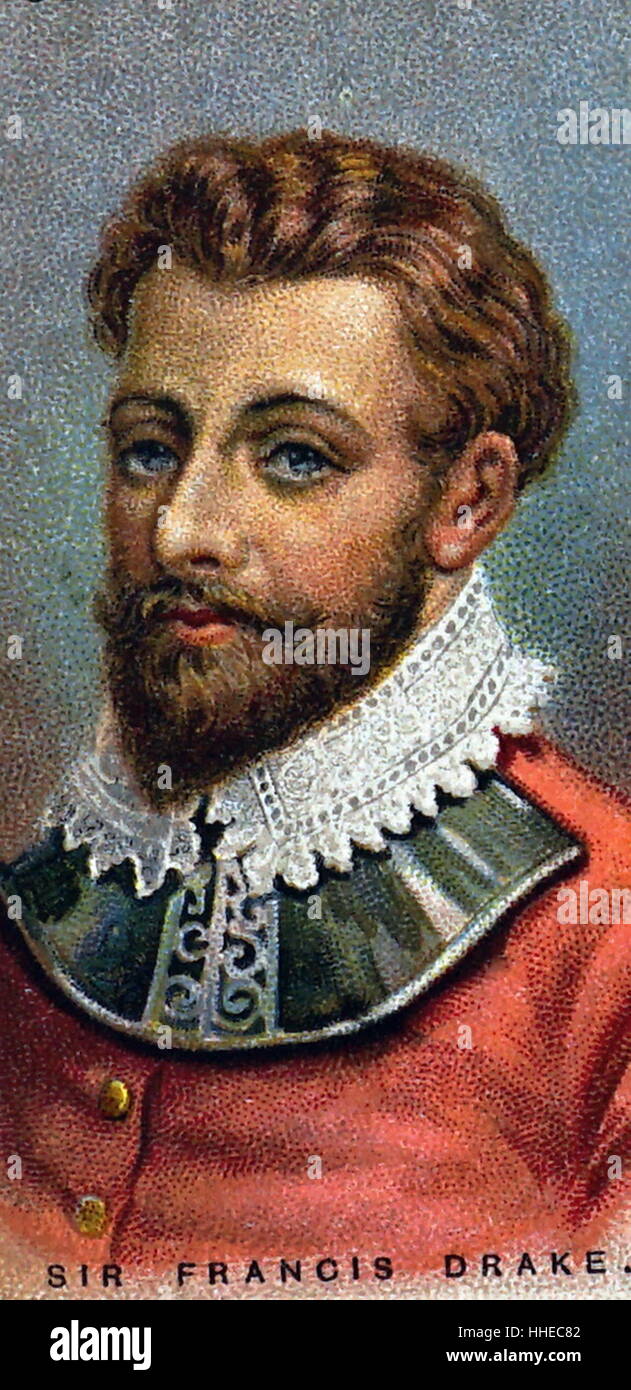 Francis Drake (c.1540-1596) English navigator and privateer ...
