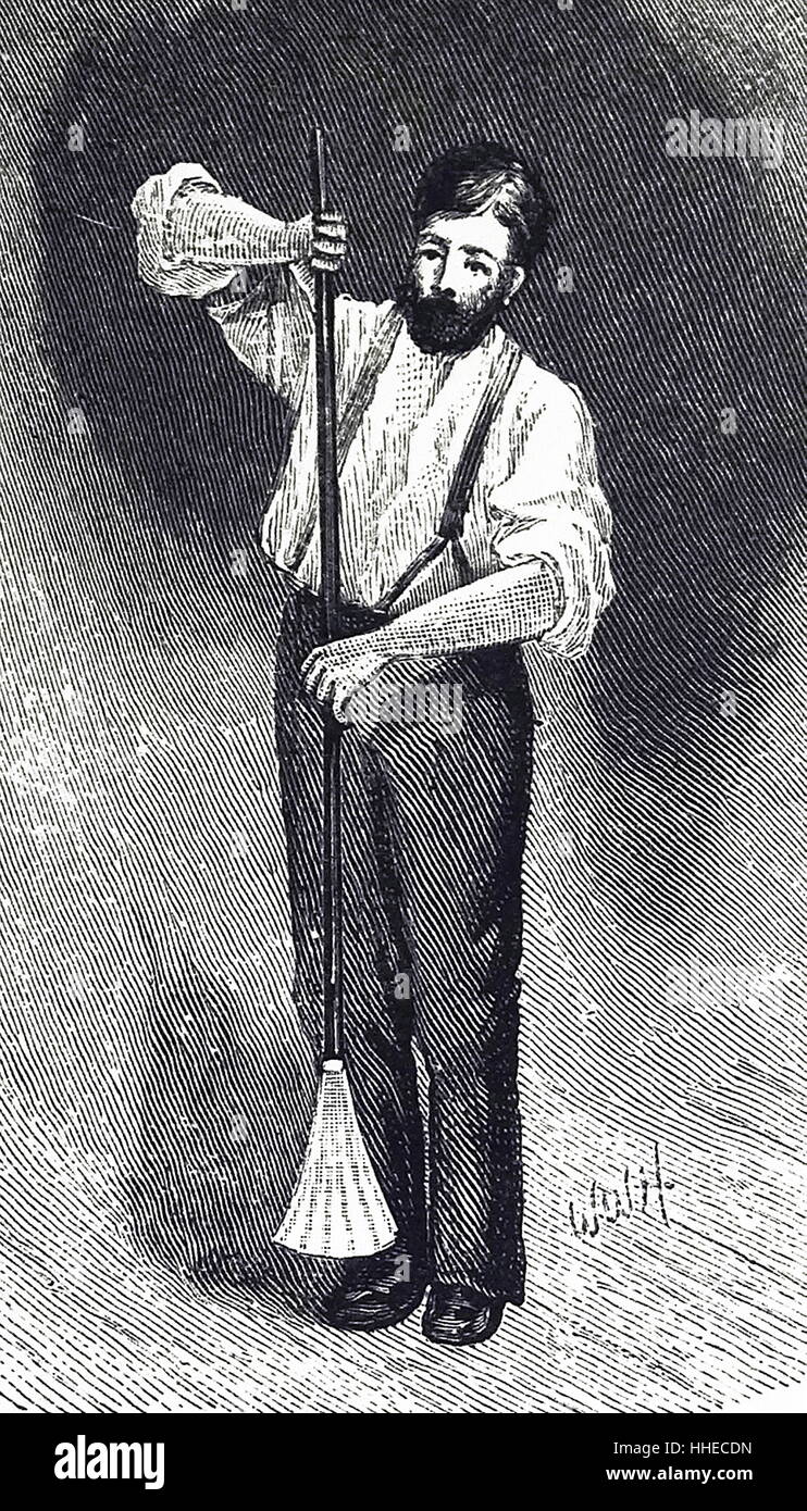 Making a glass lampshade. From W.J. Gordon Foundry, Forge and Factory ...