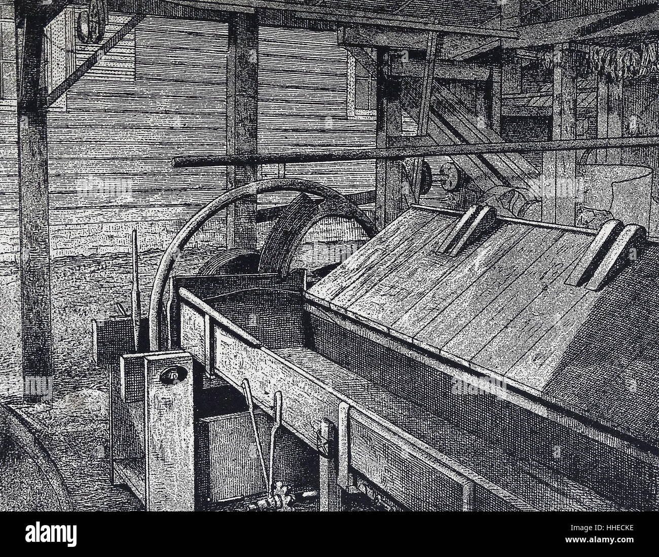 Machine for cutting up sugar beet after cleaning and washing and before ...