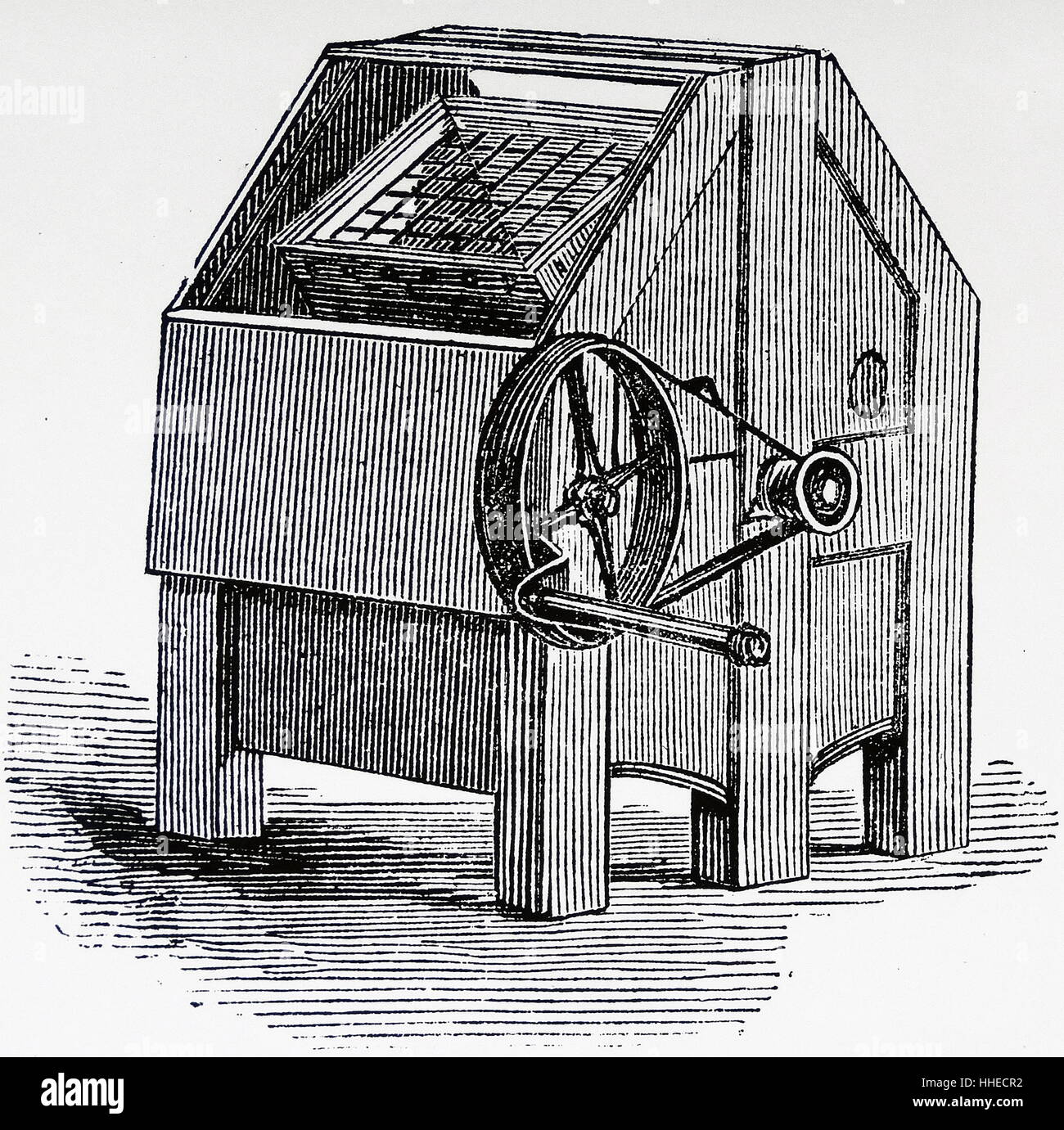 Robinson's centrifugal (spin) drying machine at St Pancras public baths ...