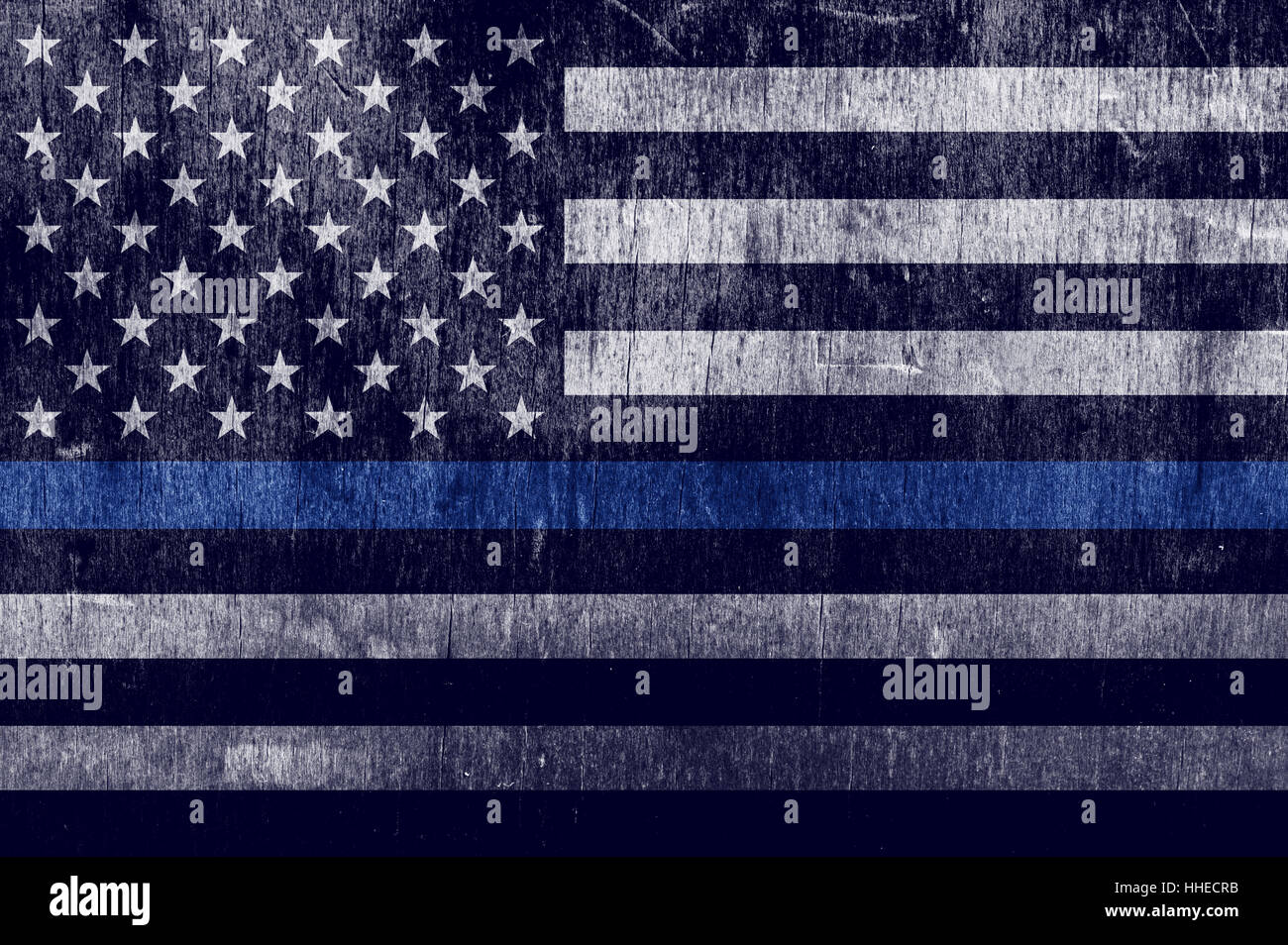 Police law enforcement support flag hi-res stock photography and images ...