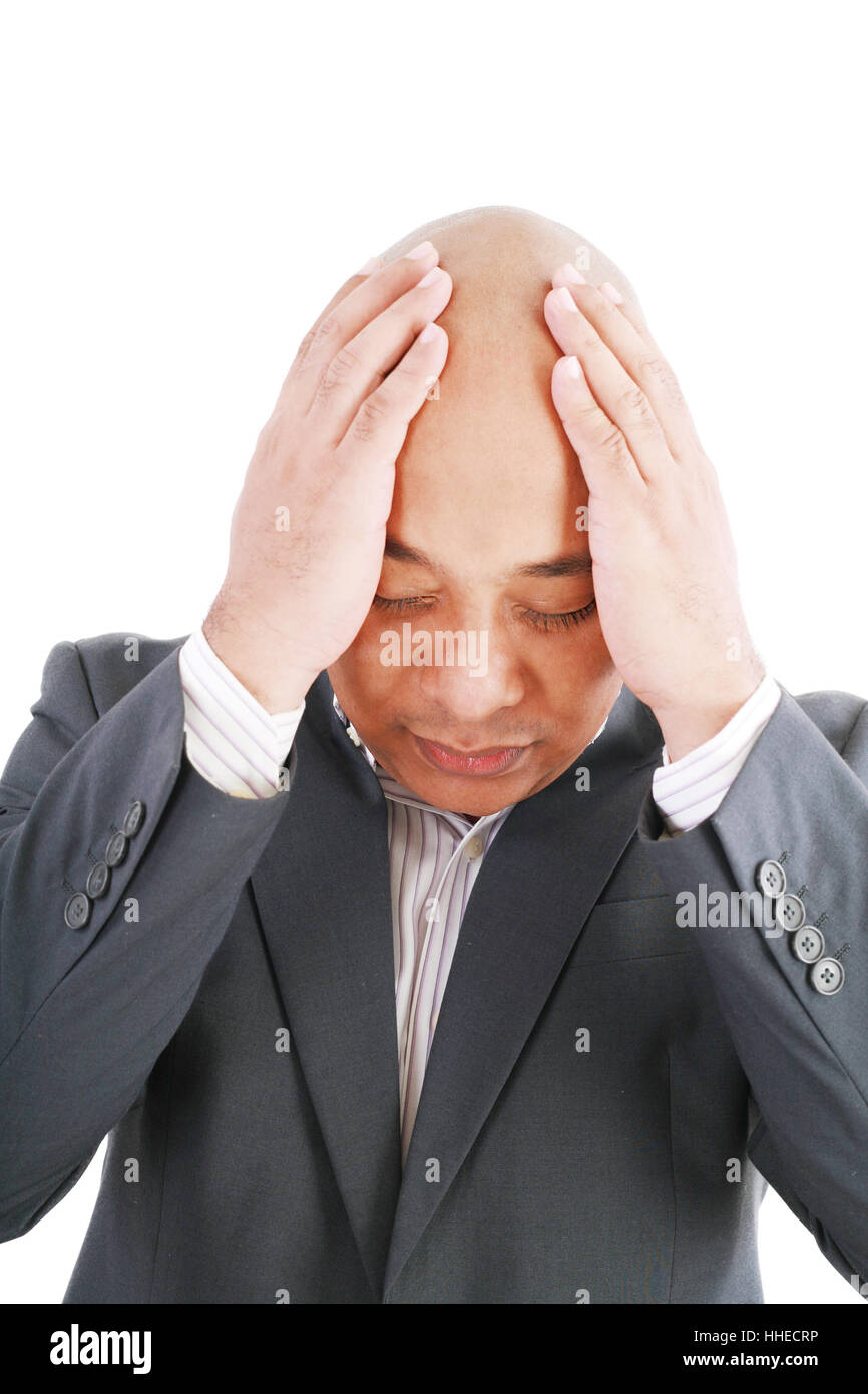 gesture, job, isolated, american, male, masculine, face, lost, sad ...