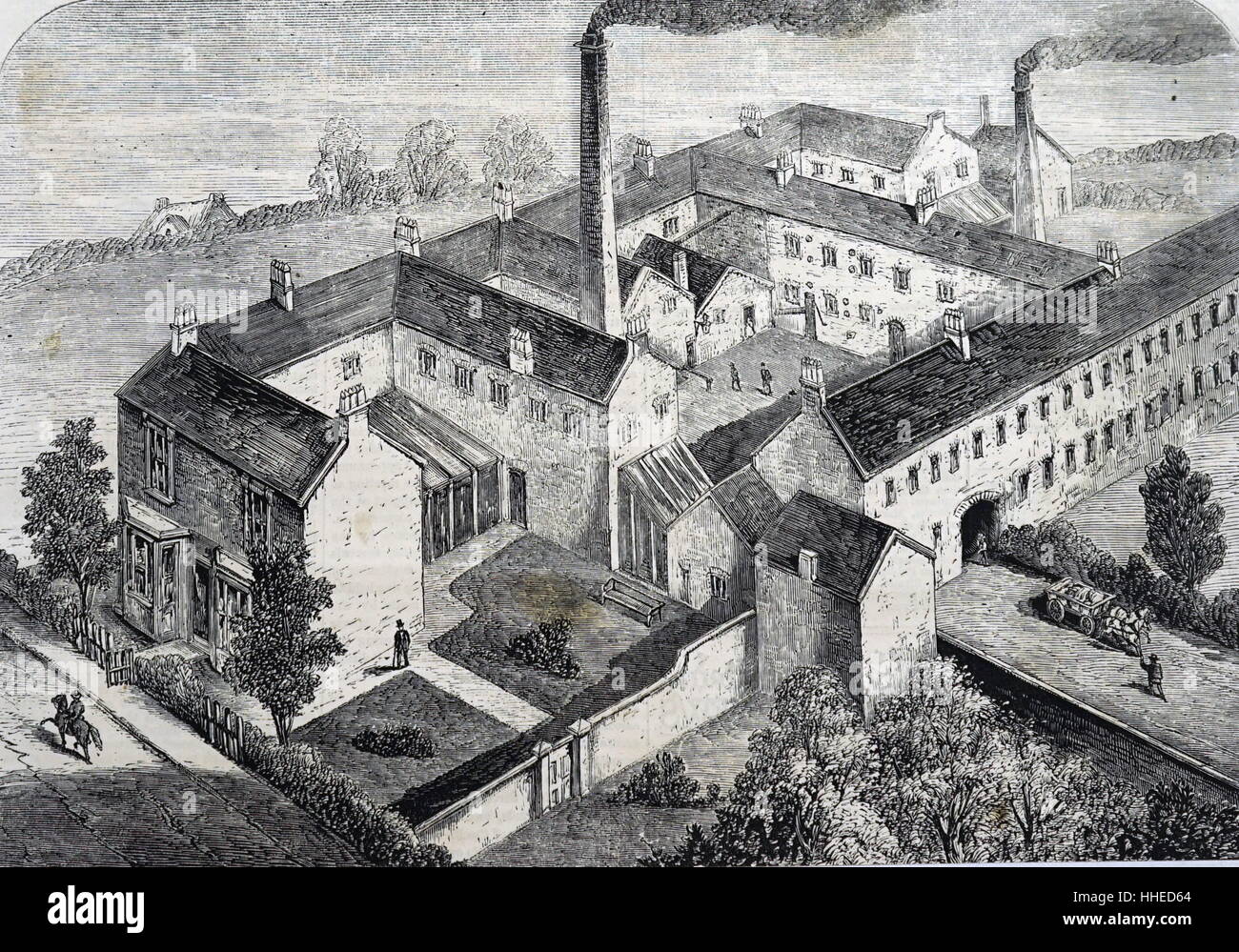 Perkins & Sons' needle factory, Astwood Bank, Midlands , England 1870 ...