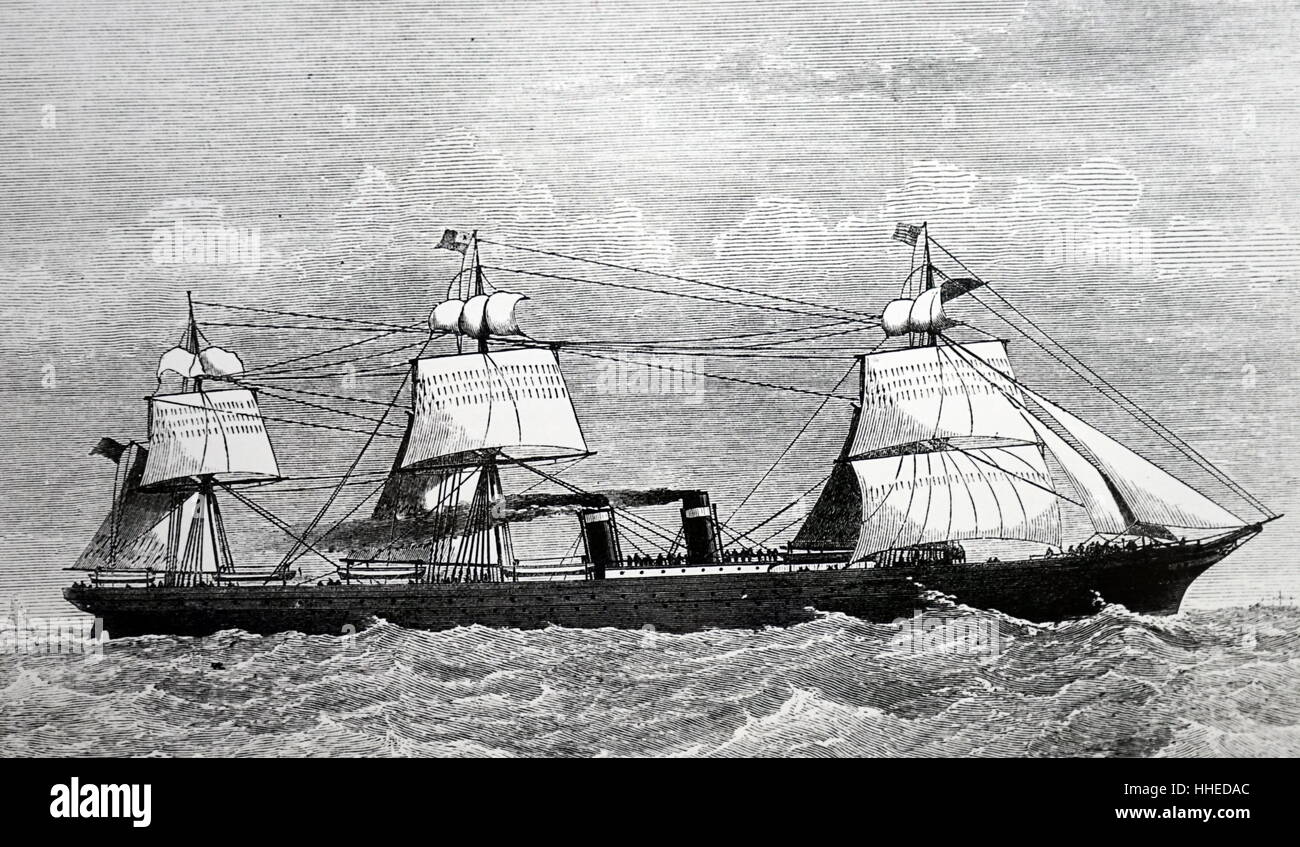 Portrait of the 'City of Richmond', built for the Inman Line. Dated ...