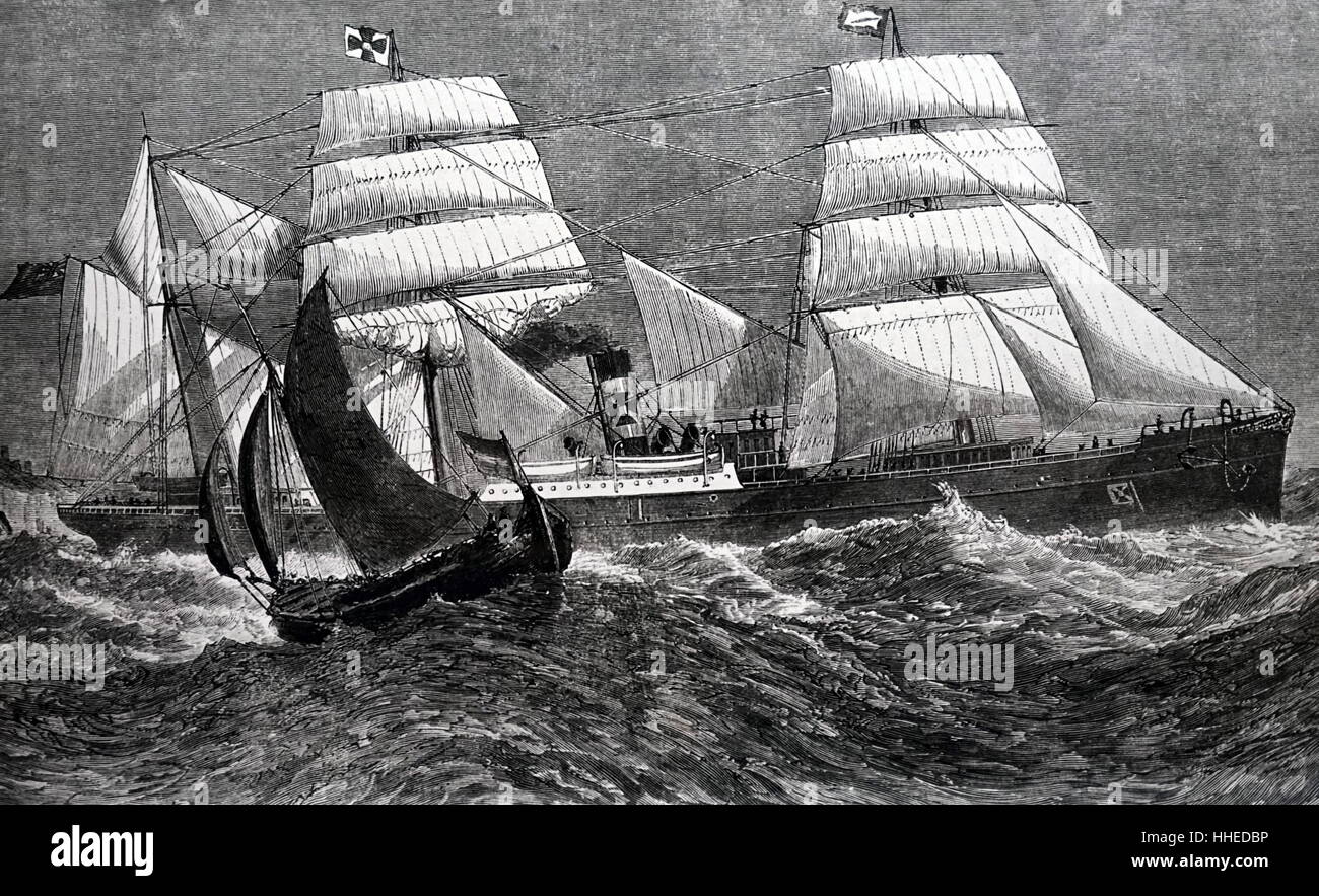 Portrait of the steamship 'J. C. Stevenson' built by Palmers of Jarrow ...
