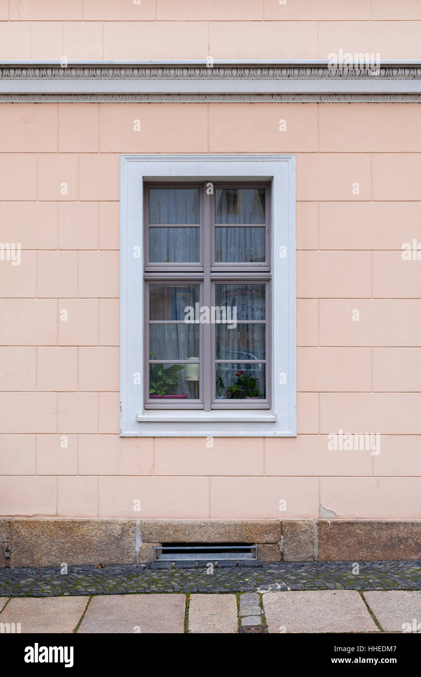 A window on a house wall Stock Photo - Alamy