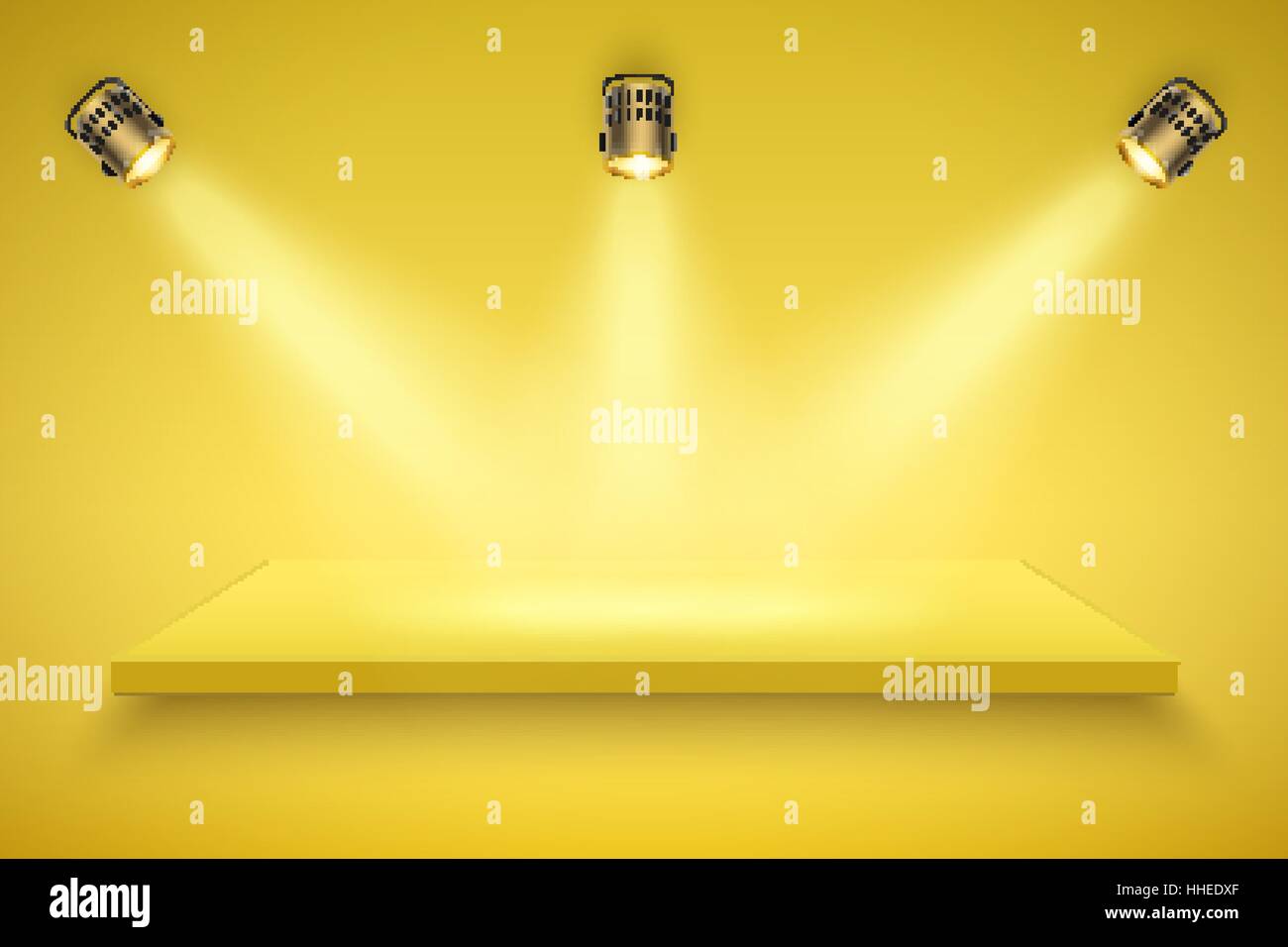 Yellow Presentation platform Stock Vector Image & Art - Alamy