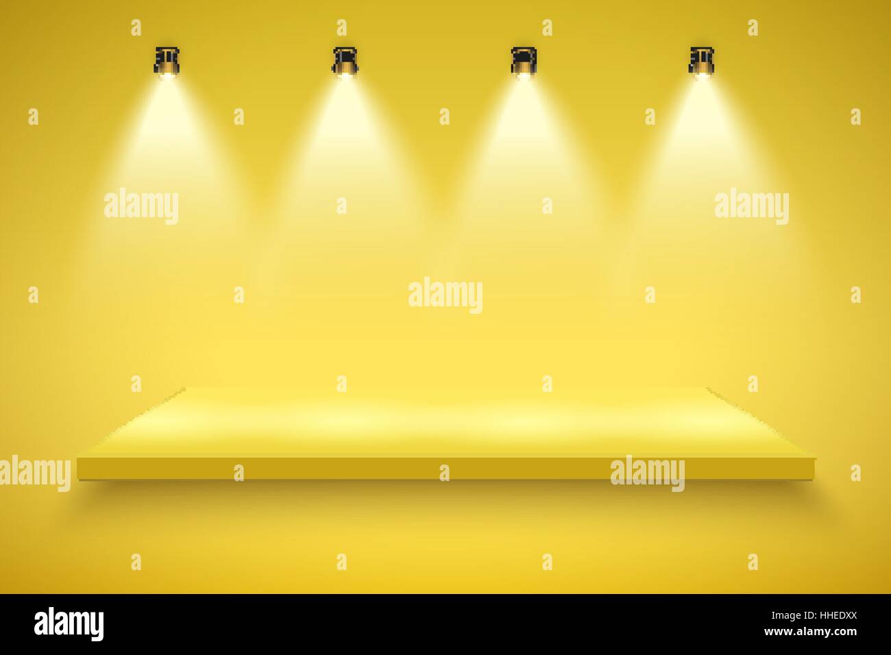 Yellow Presentation platform Stock Vector Image & Art - Alamy