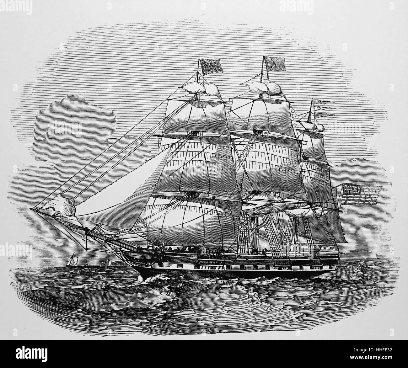 Packet ship hi-res stock photography and images - Alamy