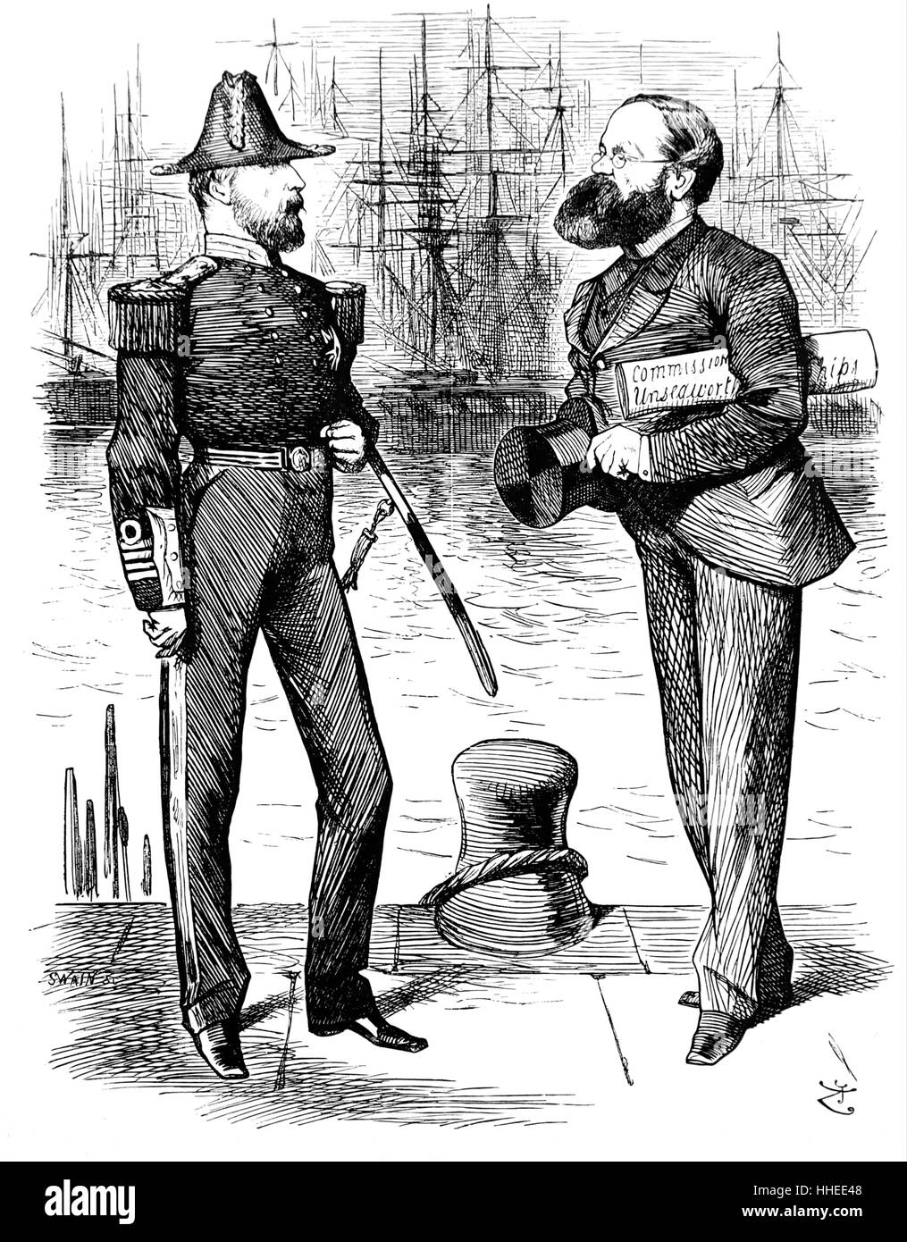 Engraving depicting Samuel Plimsoll initiating a Royal Commission to ...