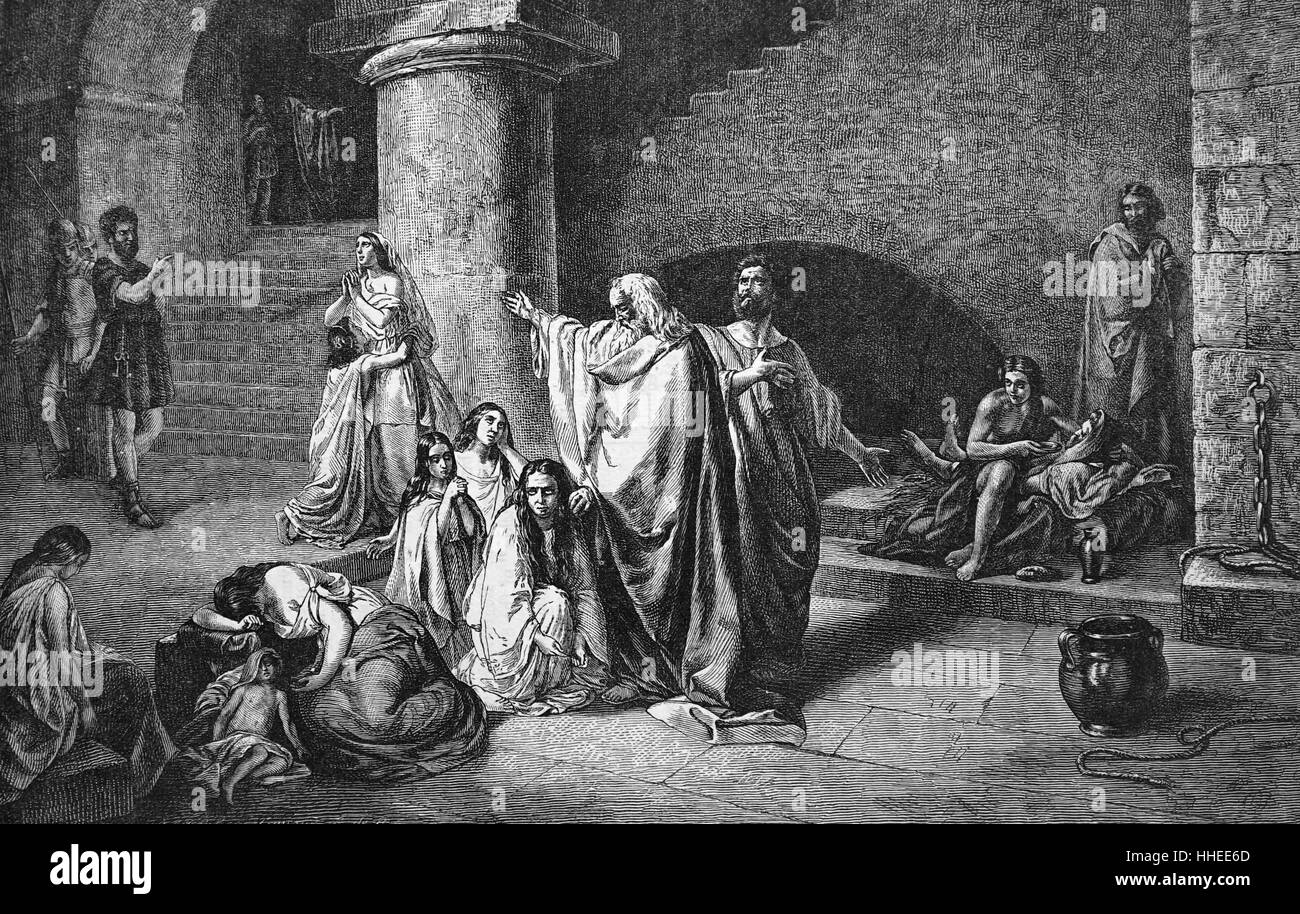 Paul preaching at athens Black and White Stock Photos & Images - Alamy