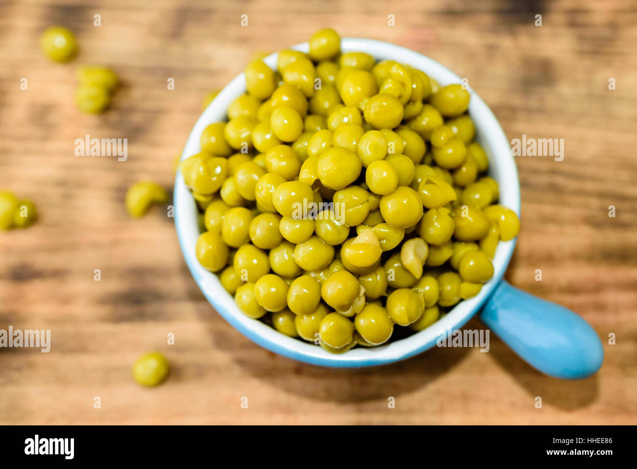 Steamed and chilled green peas ready to eat. Sweet and fresh to the ...