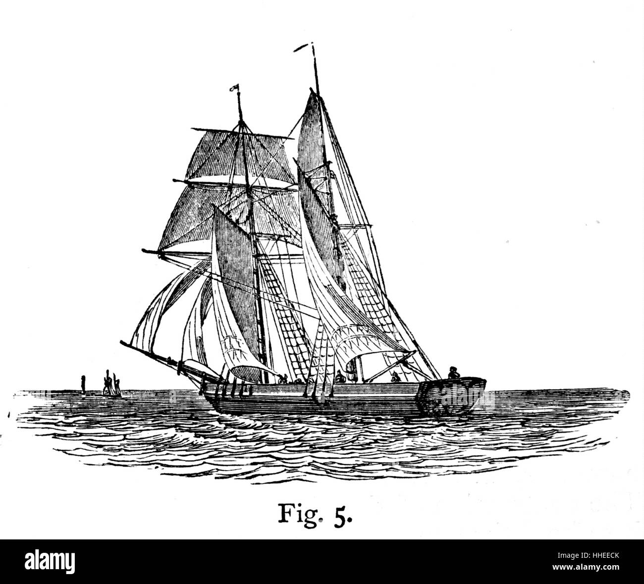 19th century schooner hi-res stock photography and images - Alamy