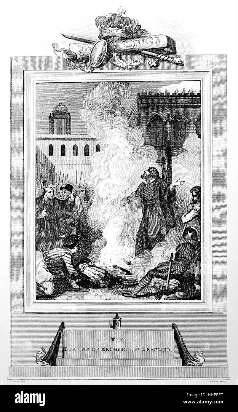 Martyrdom of archbishop cranmer hi-res stock photography and images - Alamy